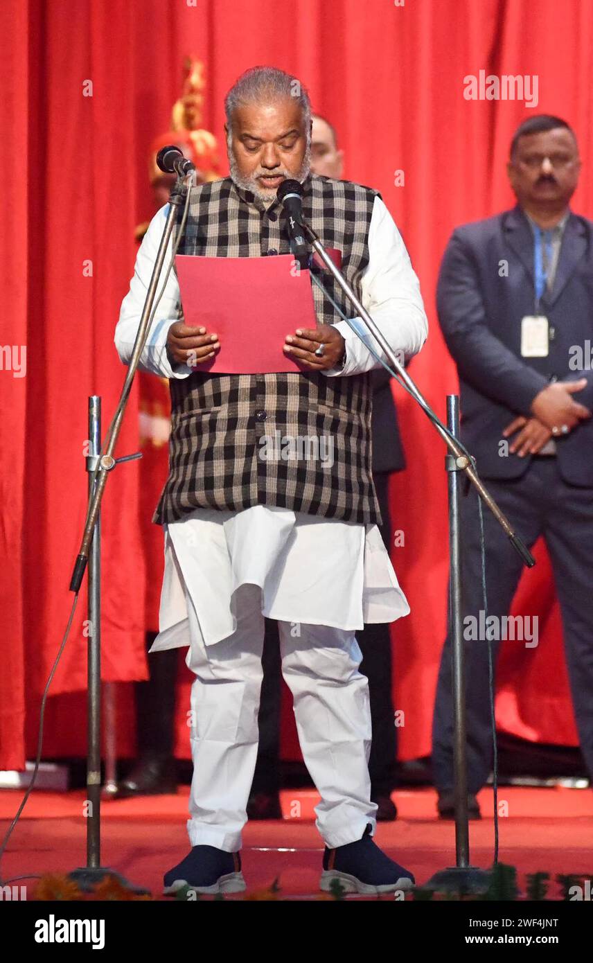 Patna, India. 28th Jan, 2024. PATNA, INDIA - JANUARY 28: JDU leader ...