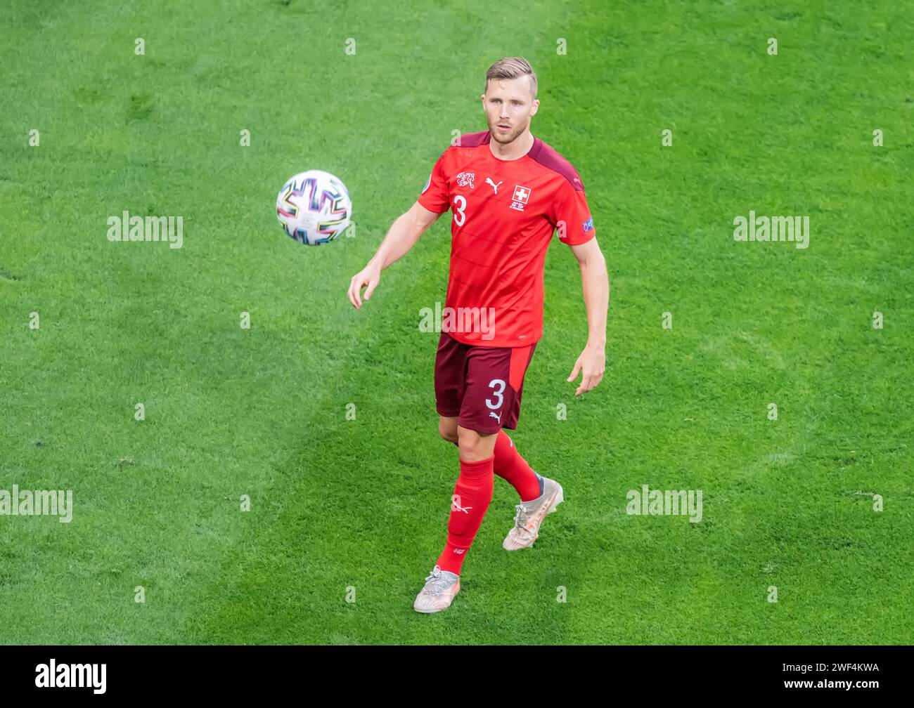 Saint Petersburg, Russia – July 2, 2021. Switzerland national football ...