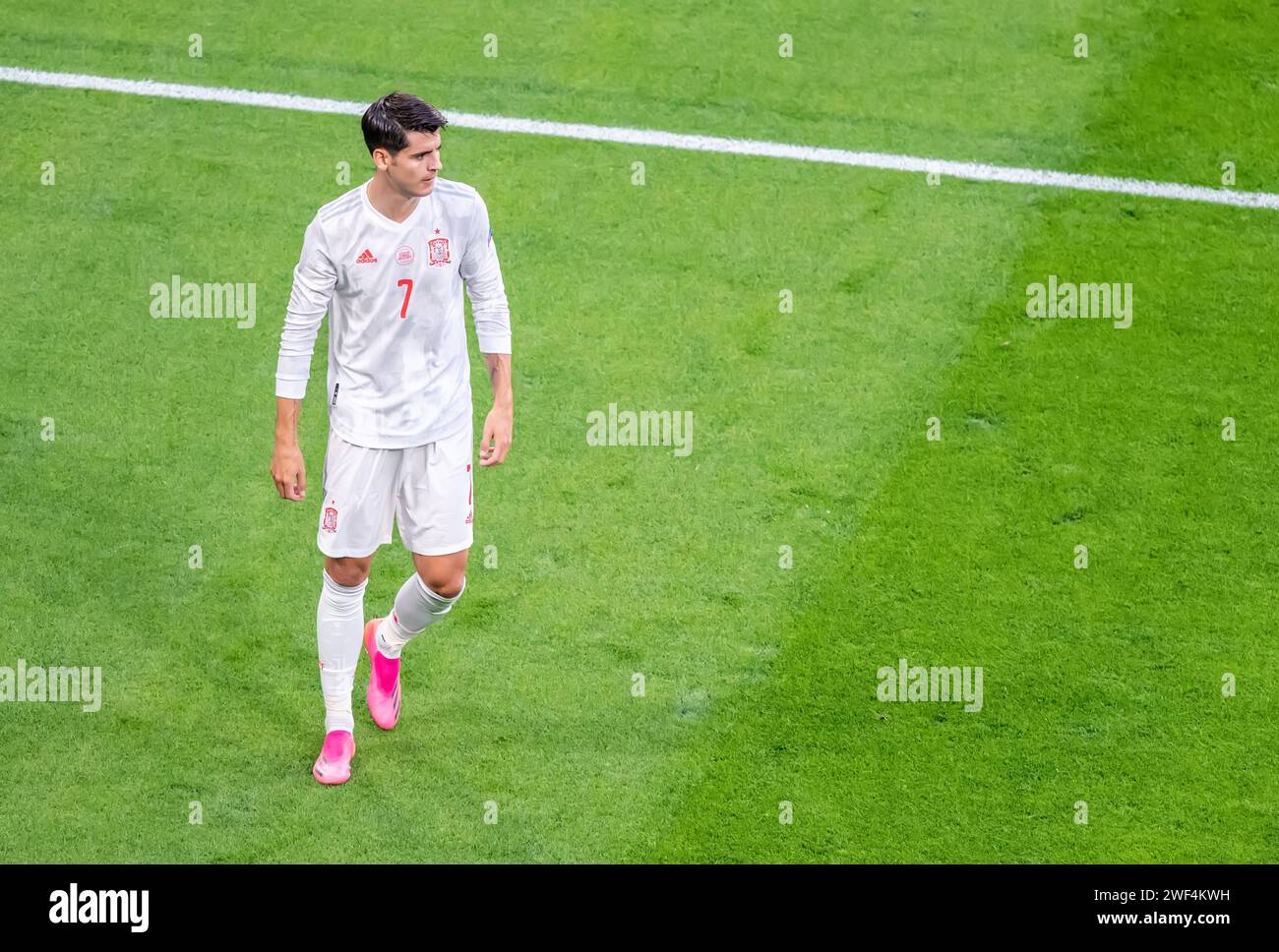 Saint Petersburg, Russia – July 2, 2021. Spain national football team ...