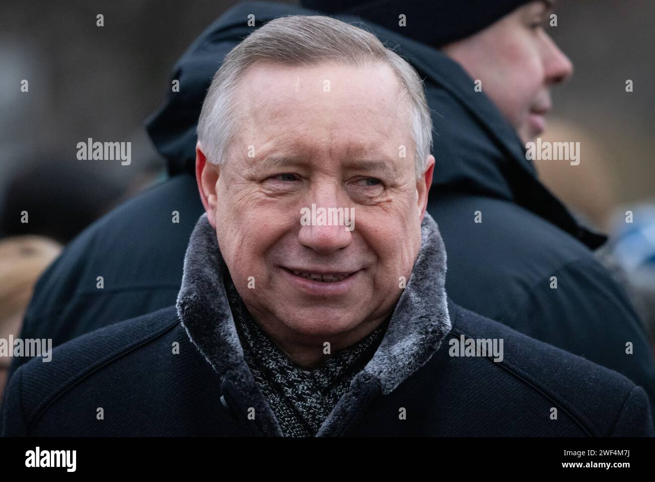 Governor of St. Petersburg Alexander Beglov seen during the solemn ...