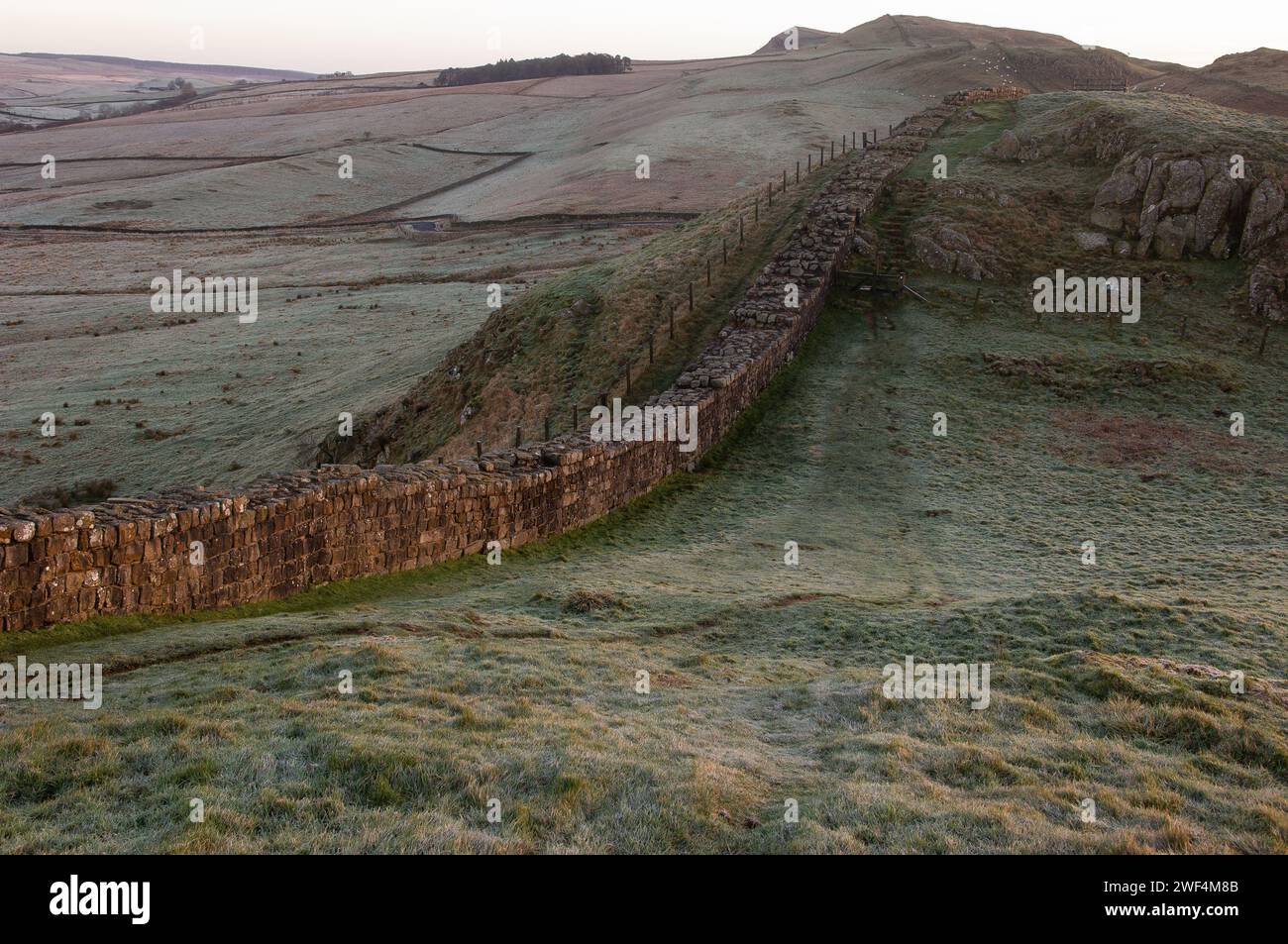Hadrians Wall, United Kingdom Stock Photo - Alamy