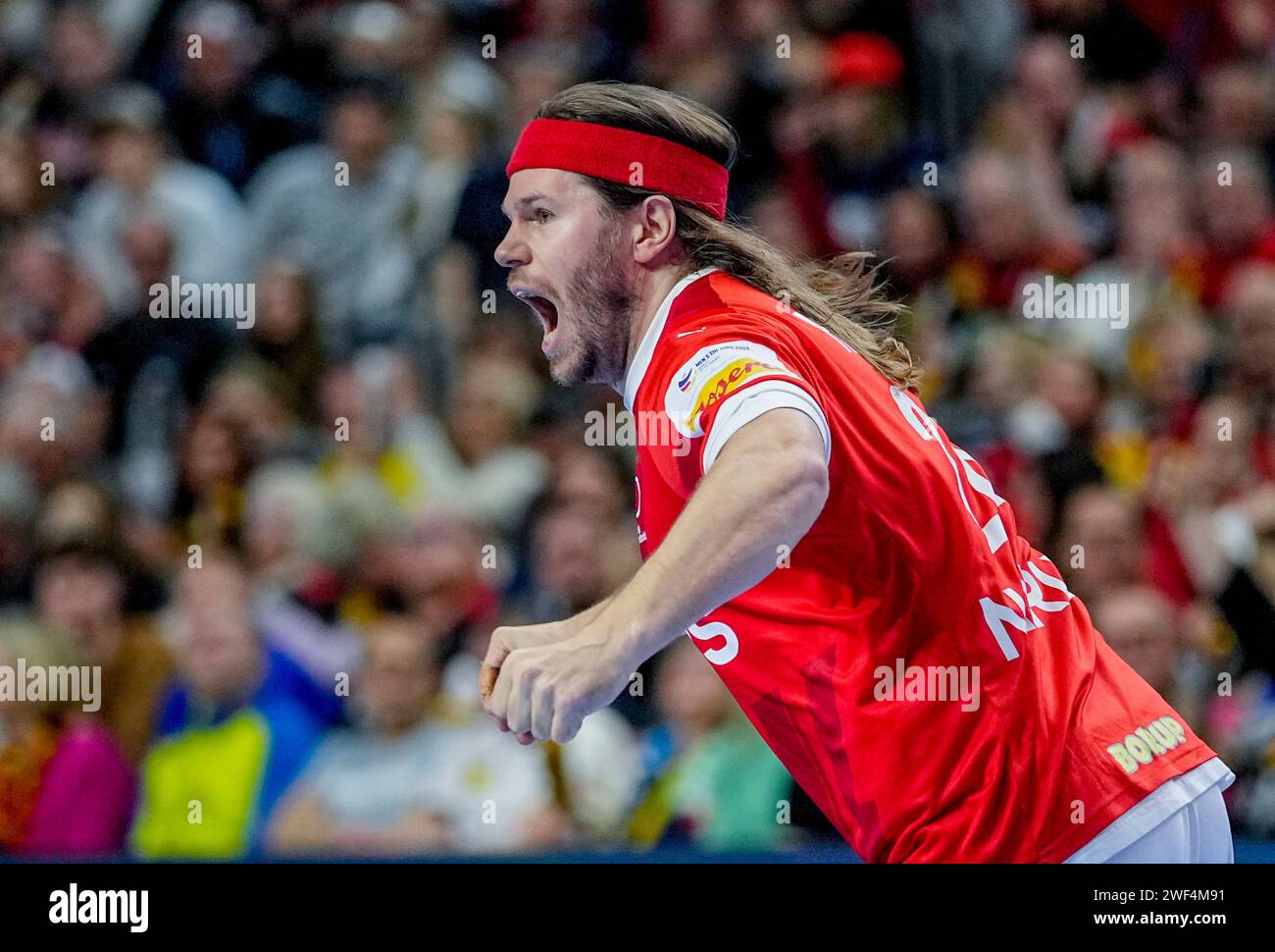 Denmark's Mikkel Hansen reacts during the Handball European ...