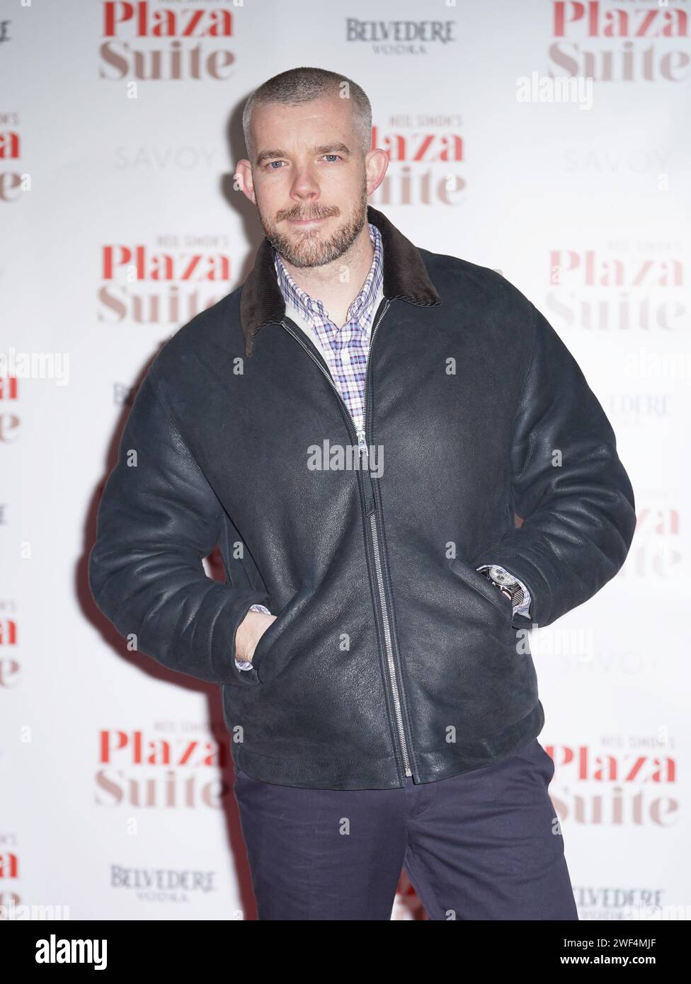 Russell Tovey attends a gala performance of Plaza Suite at the Savoy ...