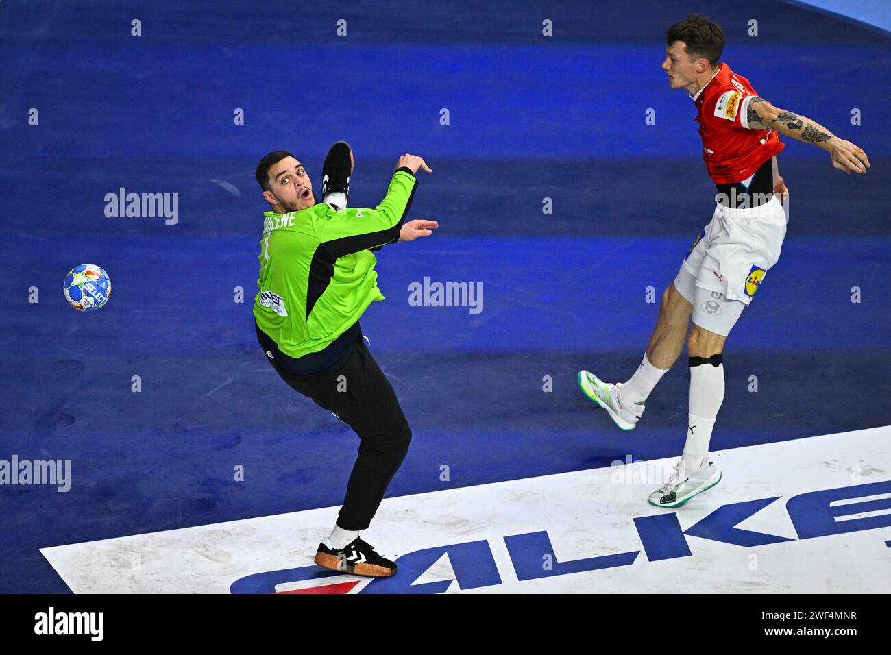 Cologne, Germany. 28th Jan, 2024. Handball: European Championship ...