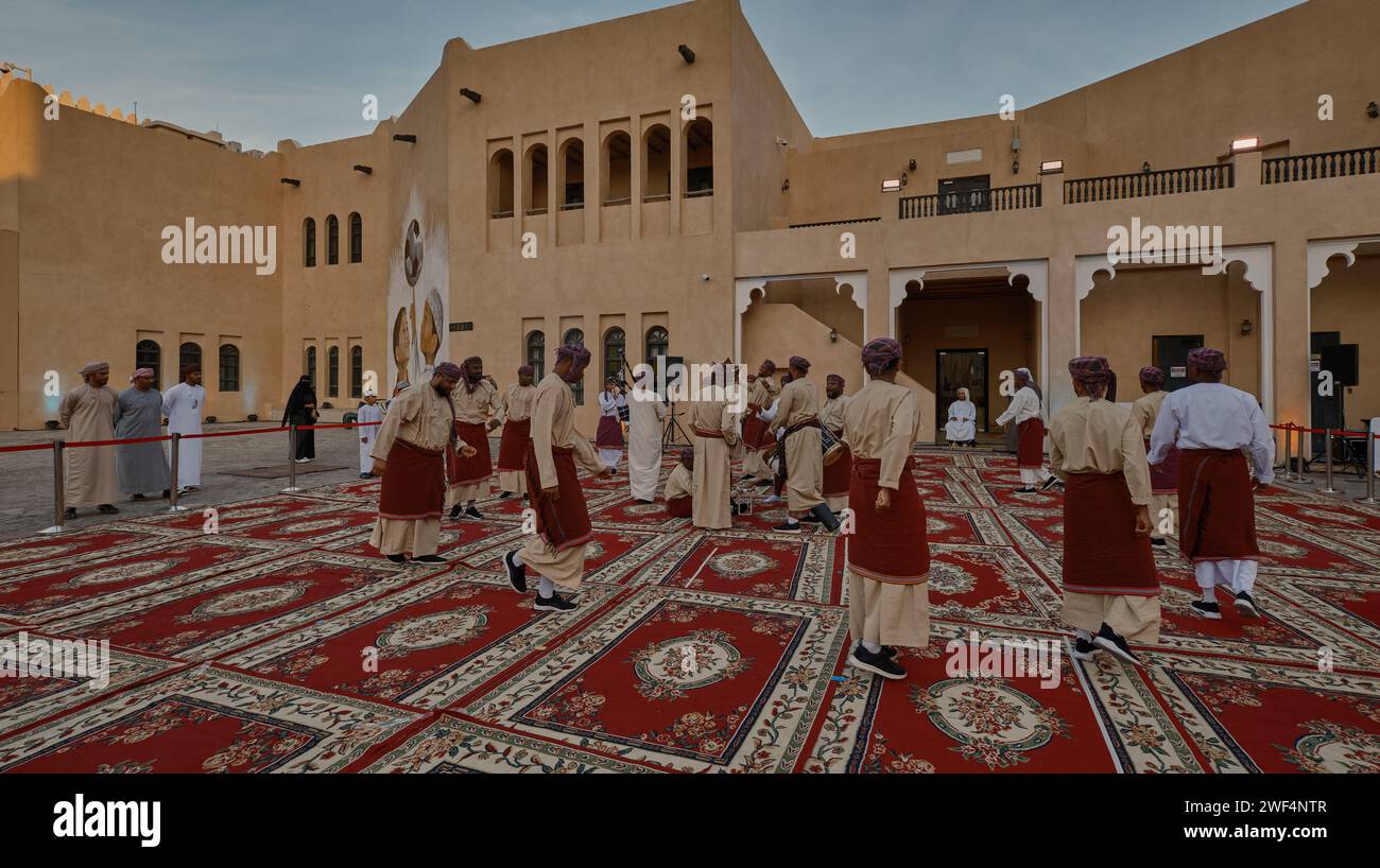Oman traditional folklore dance (Ardah dance) live performance in ...