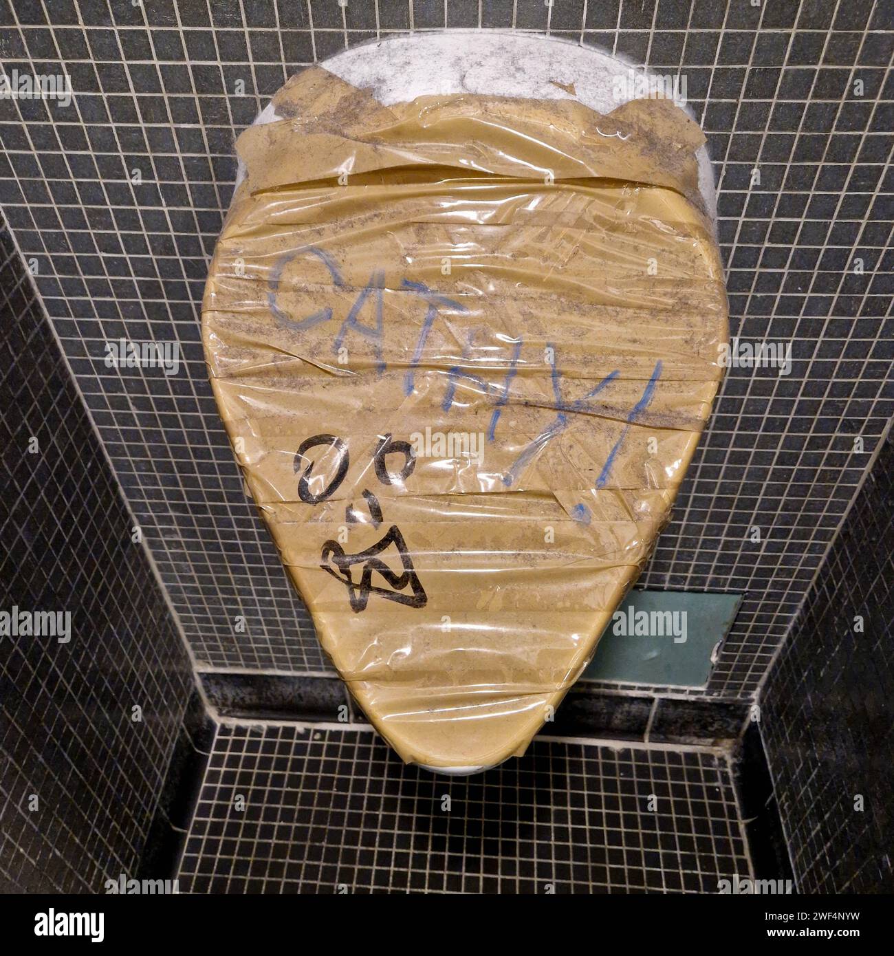 Closed urinal, Paris, France Stock Photo - Alamy