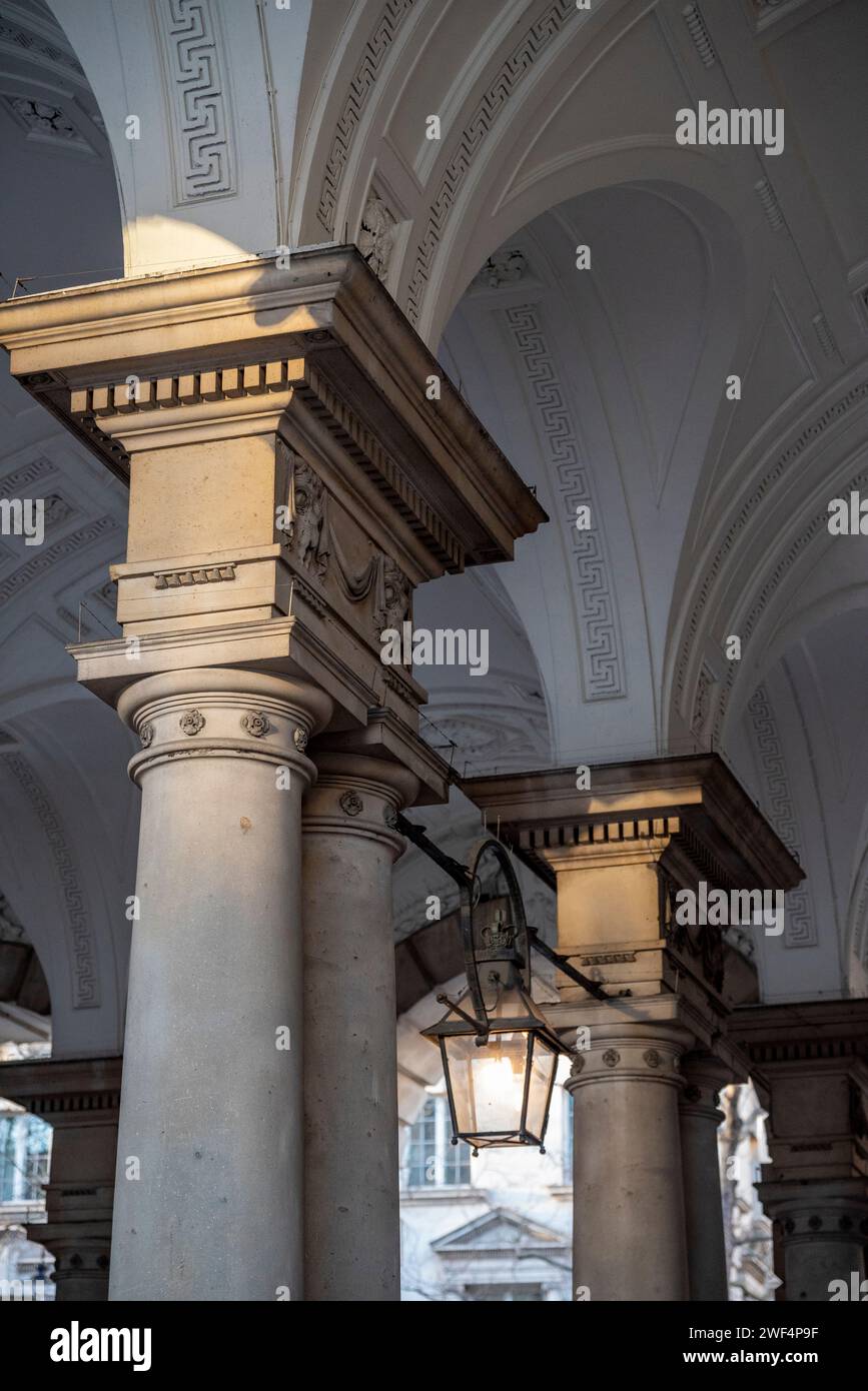 Architectural detail of the Somerset House in Neoclassical style ...