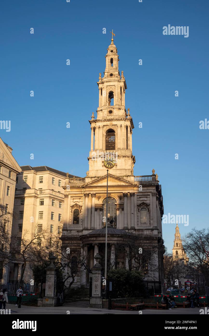 St Mary le Strand church, a Church of England church at the eastern end ...