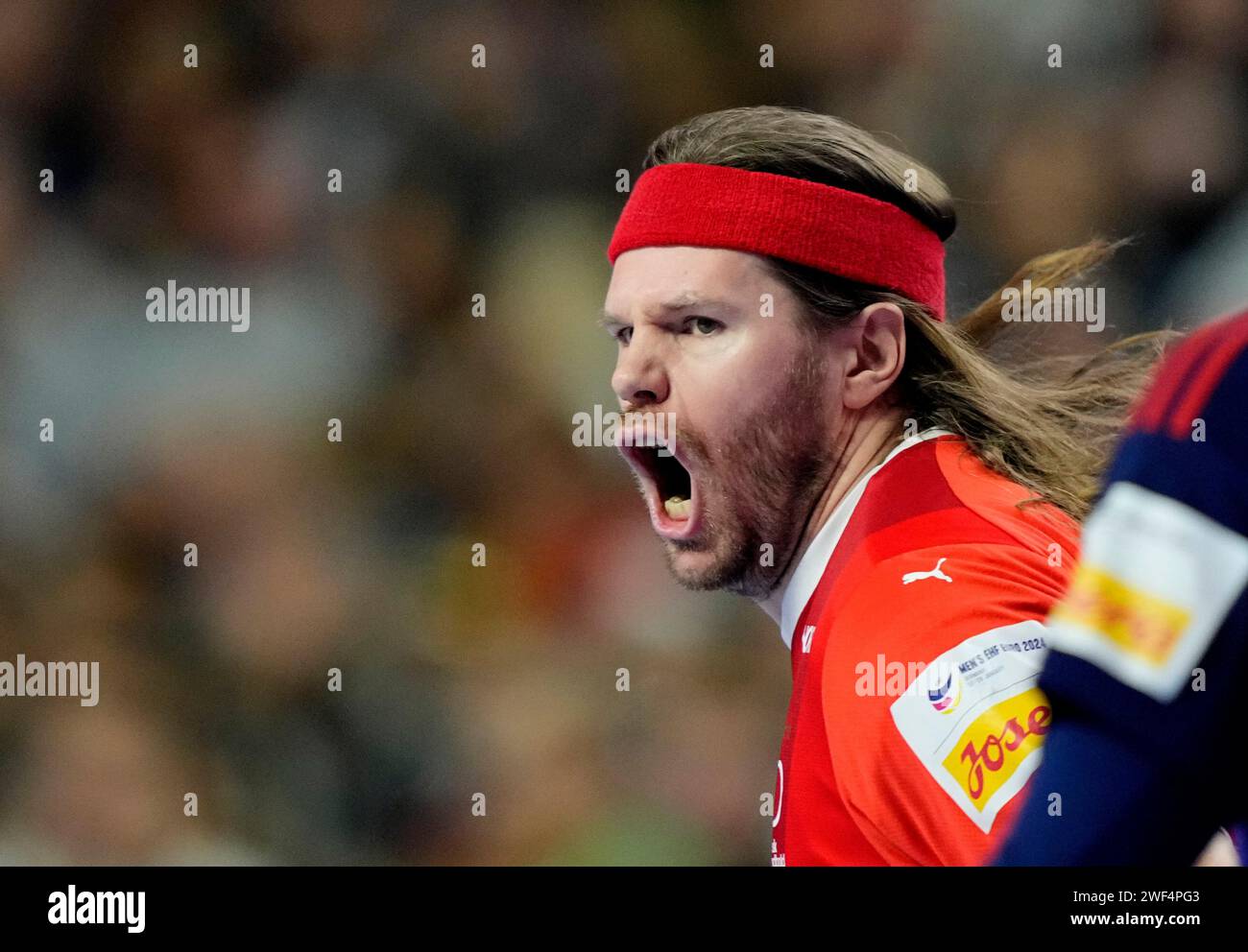 Denmark's Mikkel Hansen reacts during the Handball European ...