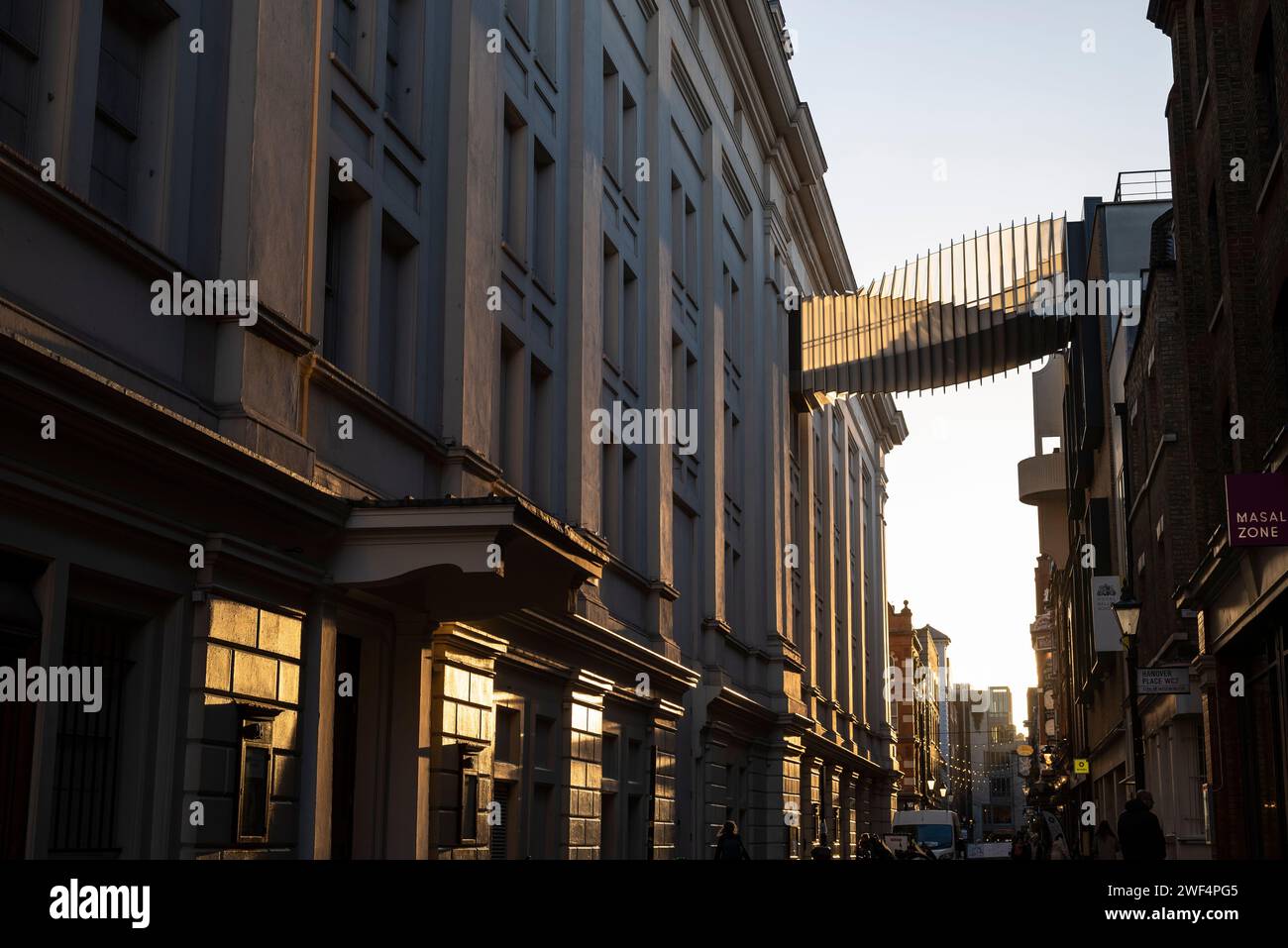 The Bridge of Aspiration above Floral Street connects the Royal Ballet ...