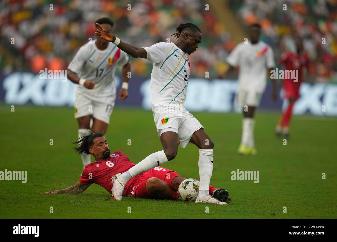 January 28 2024: Ivan Edu Salvador (Equatorial Guinea) and Issiaga ...