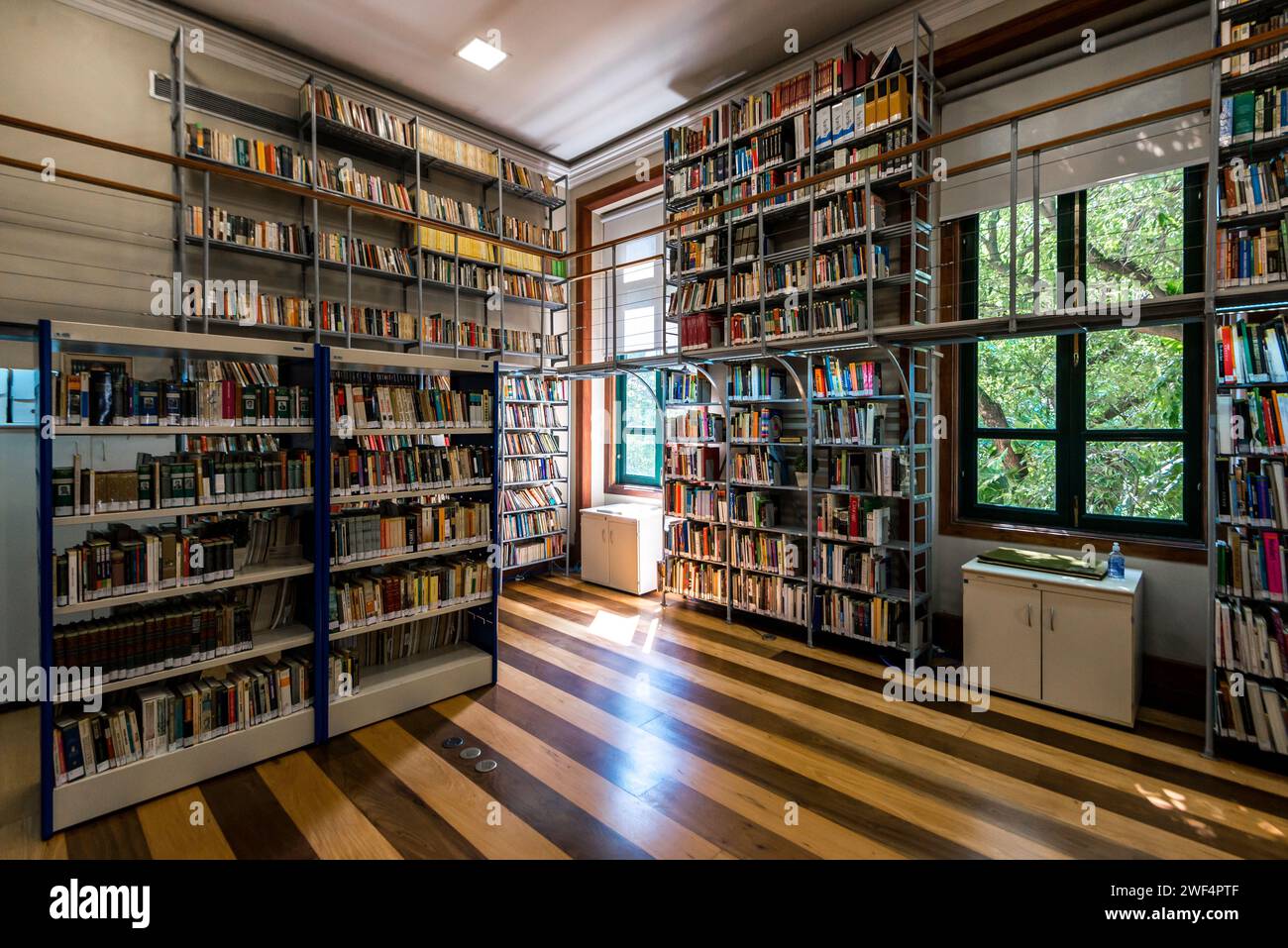 Rio de Janeiro, Brazil - September 21, 2023: Reading room inside the ...