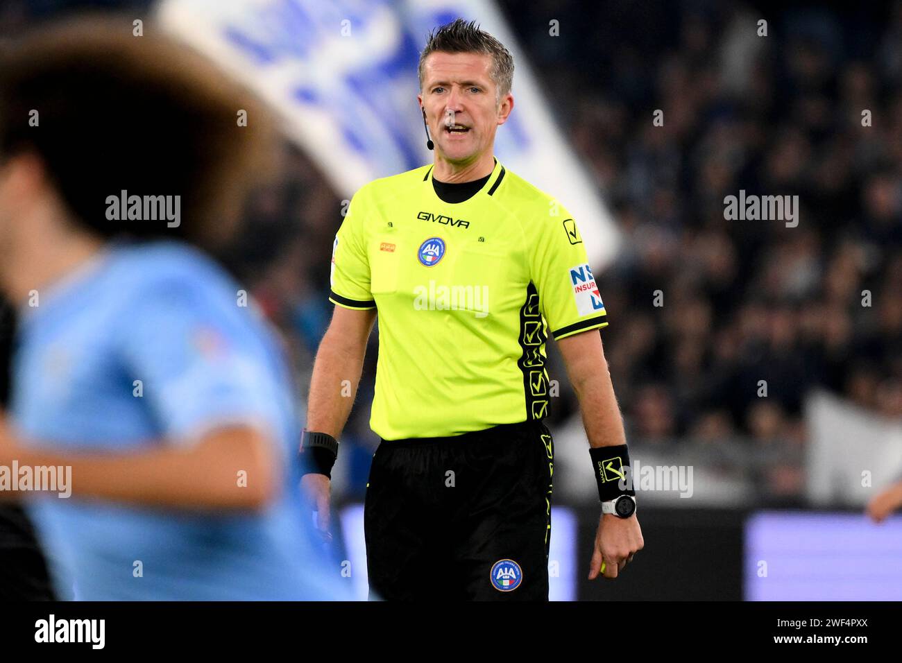 Rome, Italy. 28th Jan, 2024. Referee Daniele Orsato during the Serie A ...