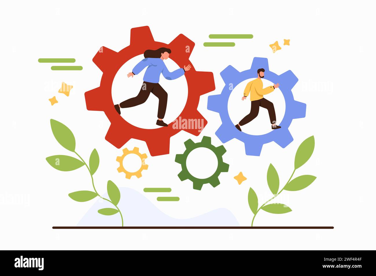 Work mission, support and motivation of strong corporate team of ...