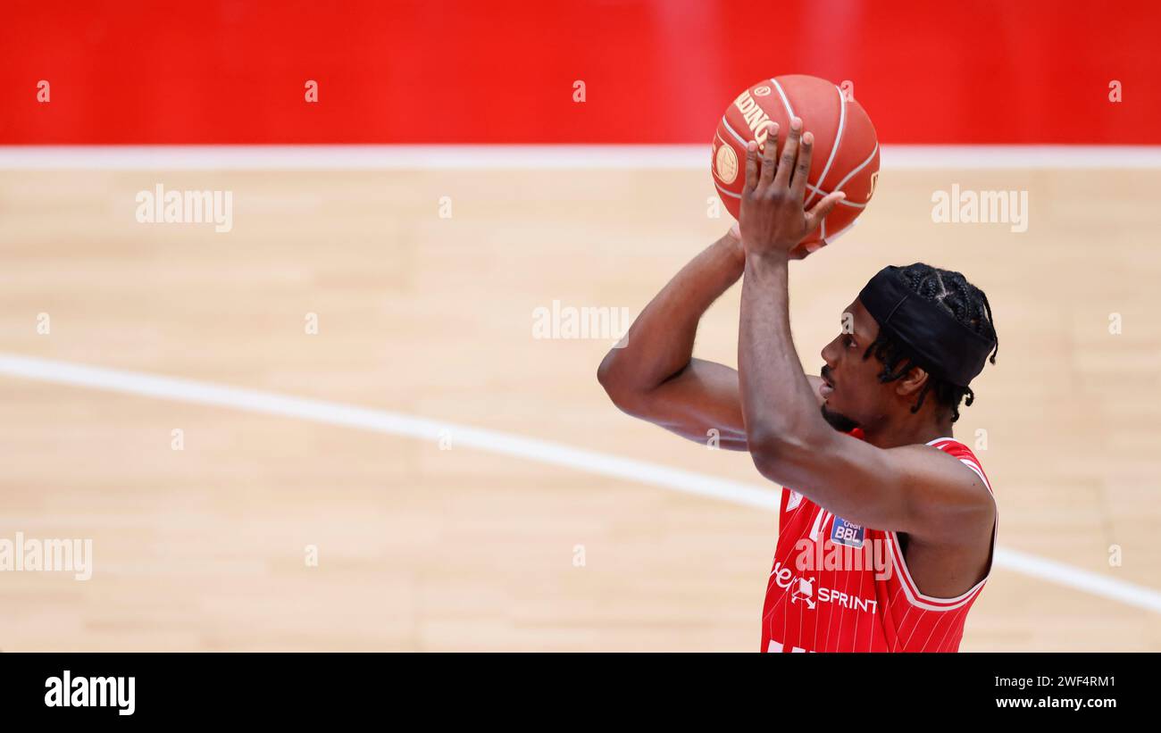 28.01.2024, Wuerzburg Baskets vs. ALBA Berlin, easyCredit BBL, 18 ...