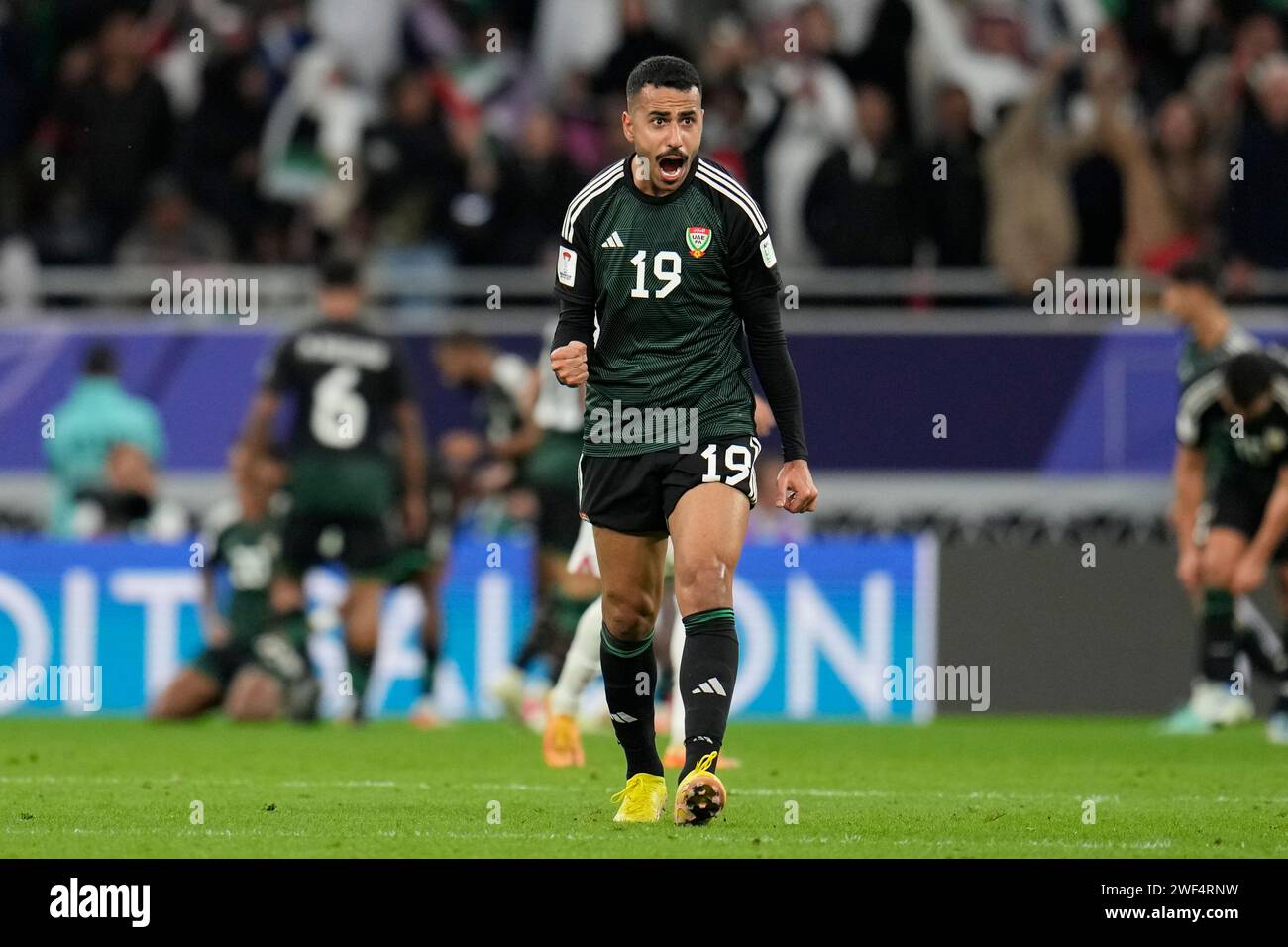 United Arab Emirates' Khaled Ebraheim Aldhanhani celebrates after his ...