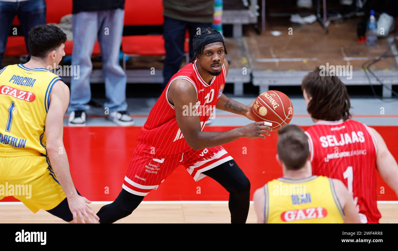 28.01.2024, Wuerzburg Baskets vs. ALBA Berlin, easyCredit BBL, 18 ...