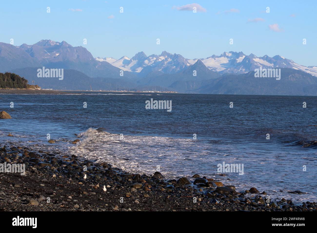 Alaska-Coastal landscape from Cook Inlet Stock Photo - Alamy