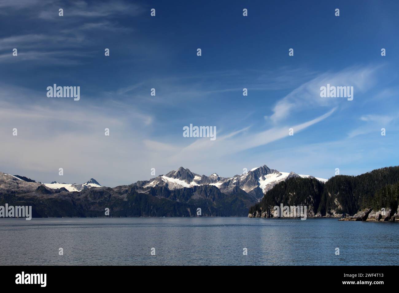 Alaska, coastal landscape in Alaska Resurrection Bay Stock Photo - Alamy