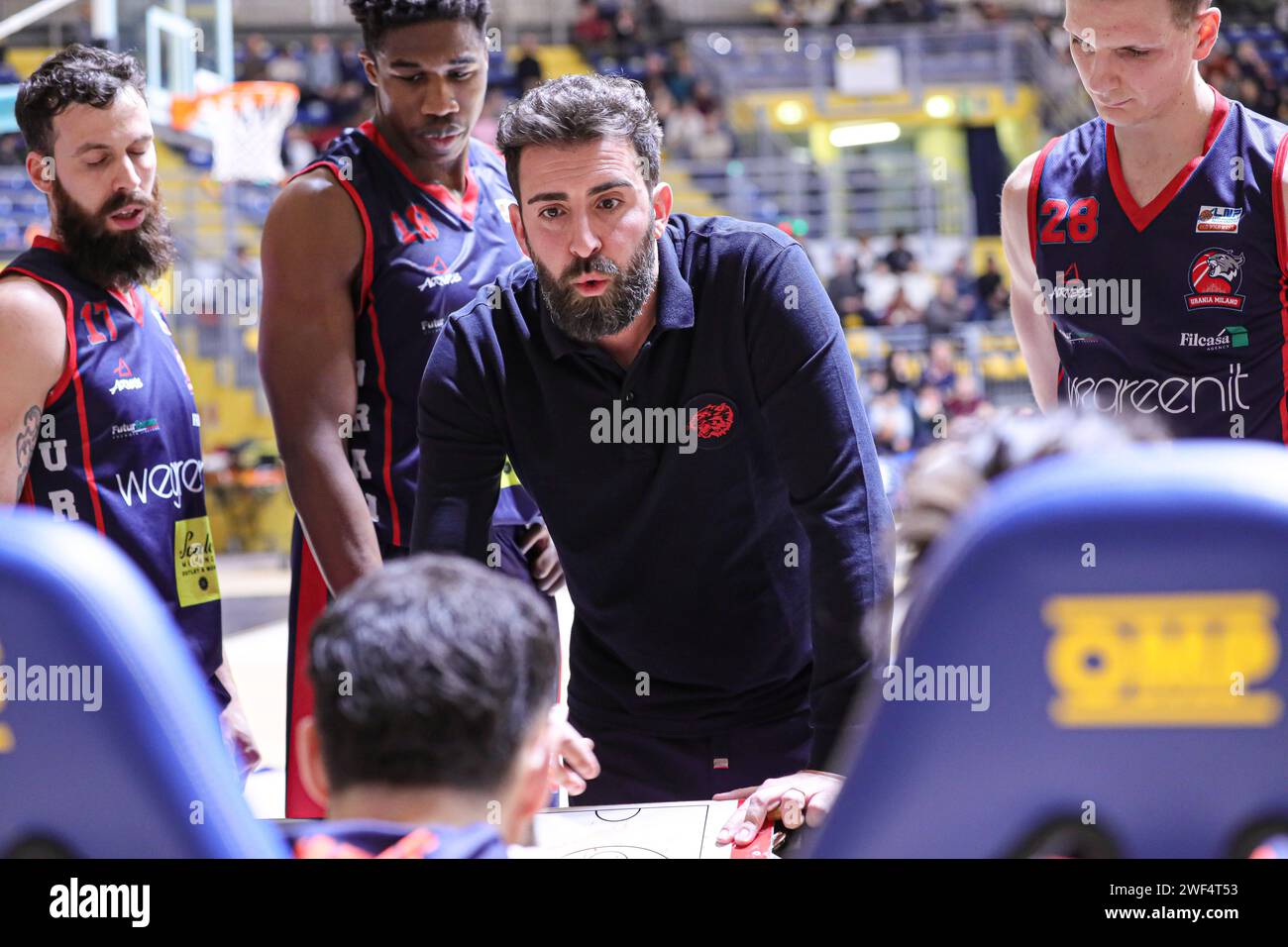 Turin, Italy. 28th Jan, 2024. Davide Villa (head coach Urania Milano ...