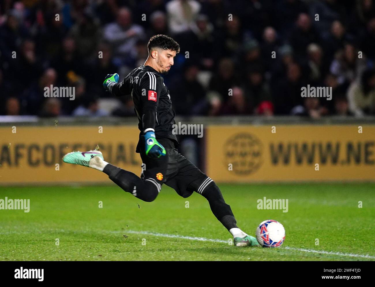 Manchester United goalkeeper Altay Bayindir during the Emirates FA Cup ...