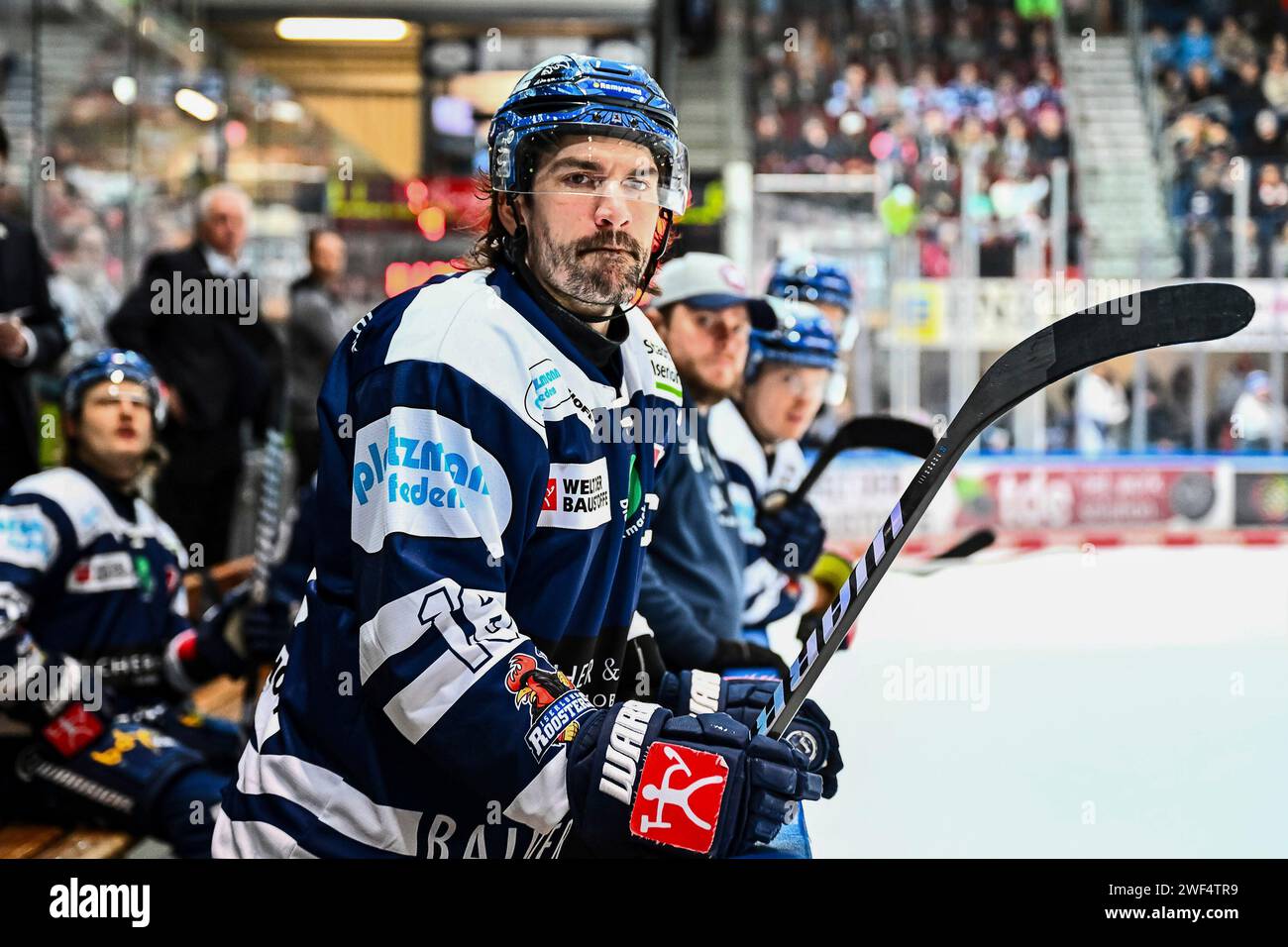 Iserlohn, Deutschland. 28th Jan, 2024. Hubert Labrie (Iserlohn Roosters ...