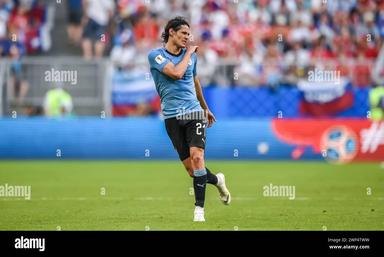 Samara, Russia – June 25, 2018. Uruguay national football team striker ...