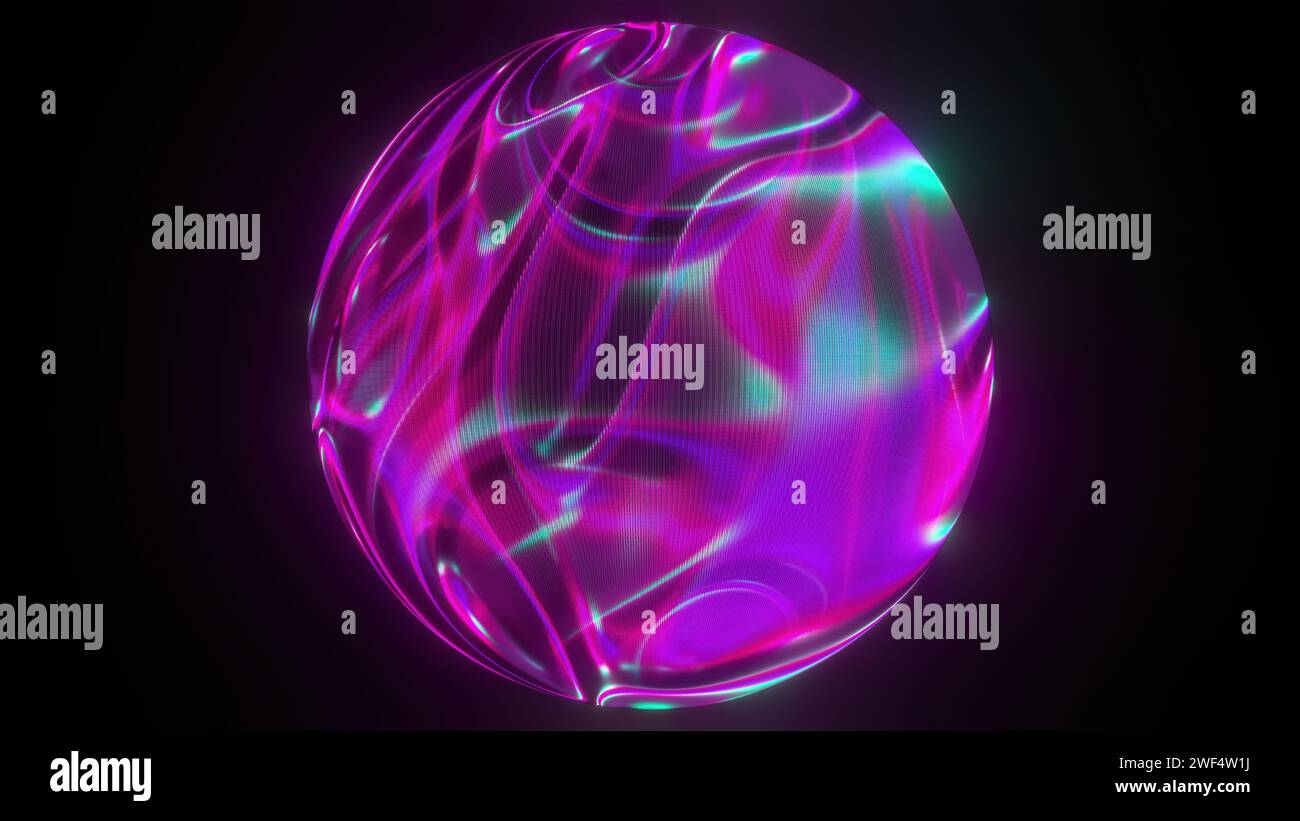 Colorful particle sphere. Computer generated 3d render Stock Photo - Alamy