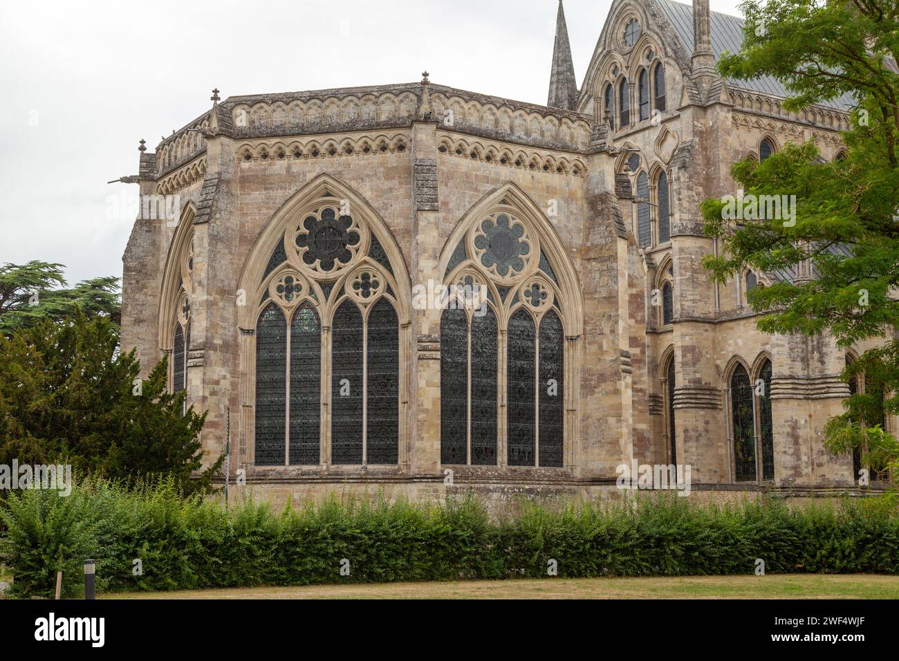 Exterior view of the Chapter House of Salisbury Cathedral of Salisbury ...