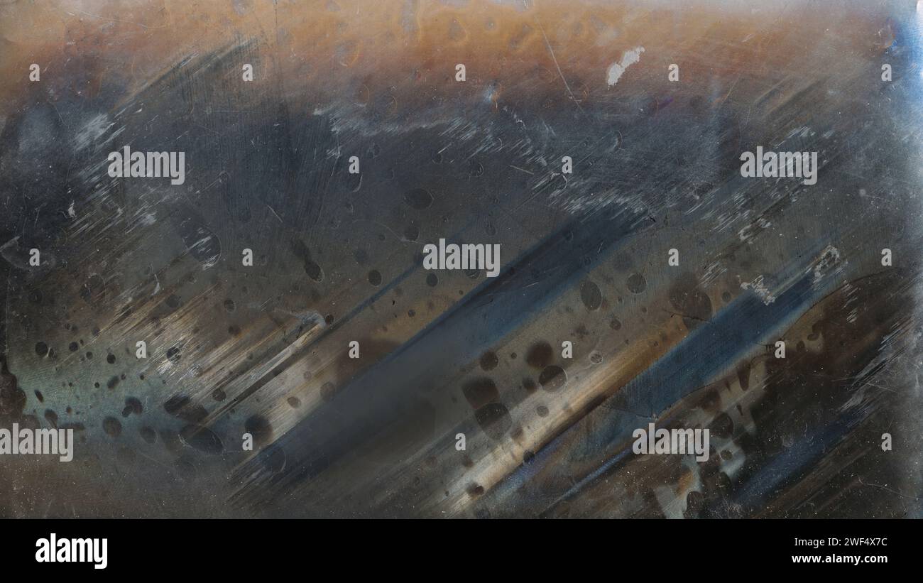 Worn texture old film overlay wet stains scratches Stock Photo - Alamy