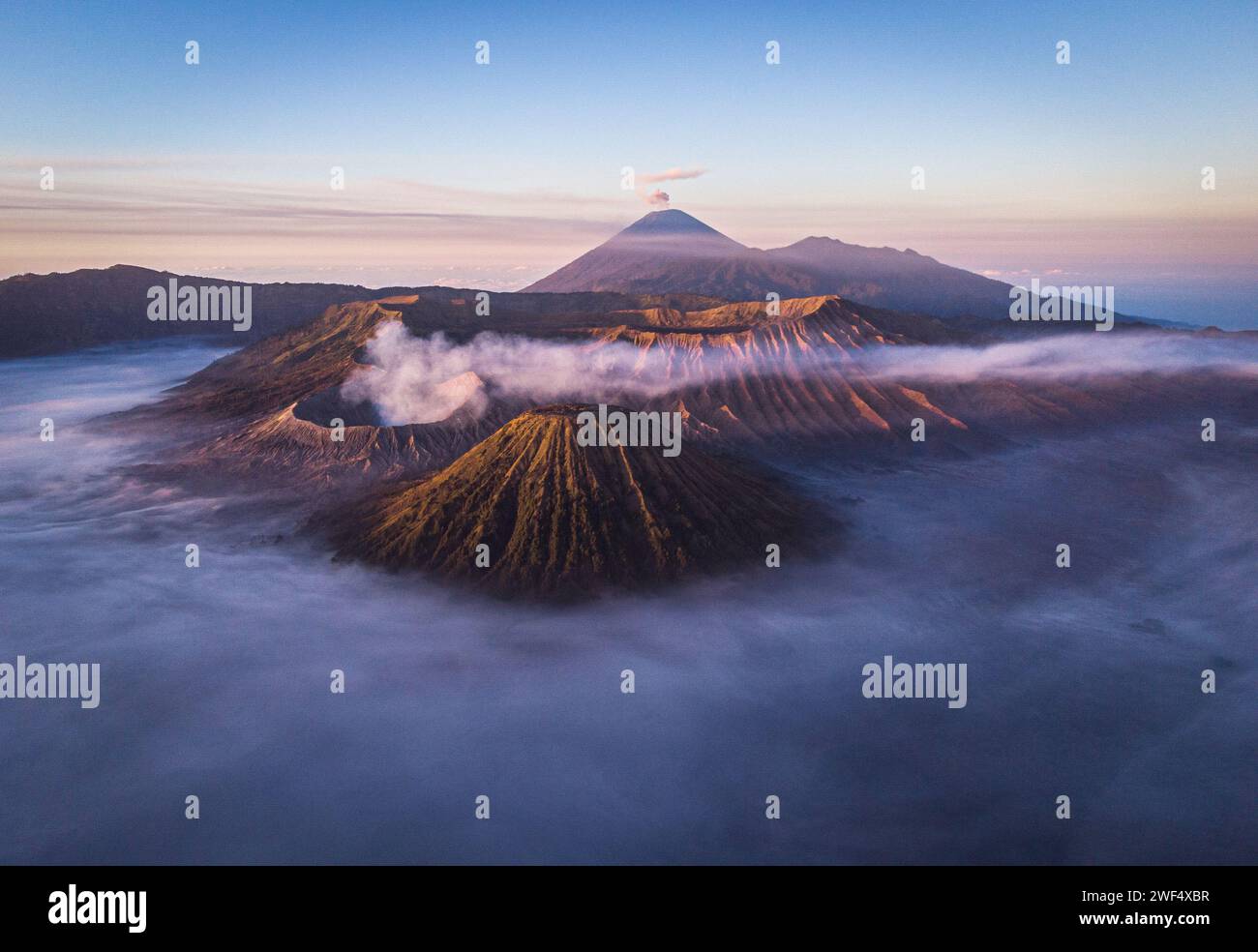Aerial view of Mt. Bromo Stock Photo - Alamy