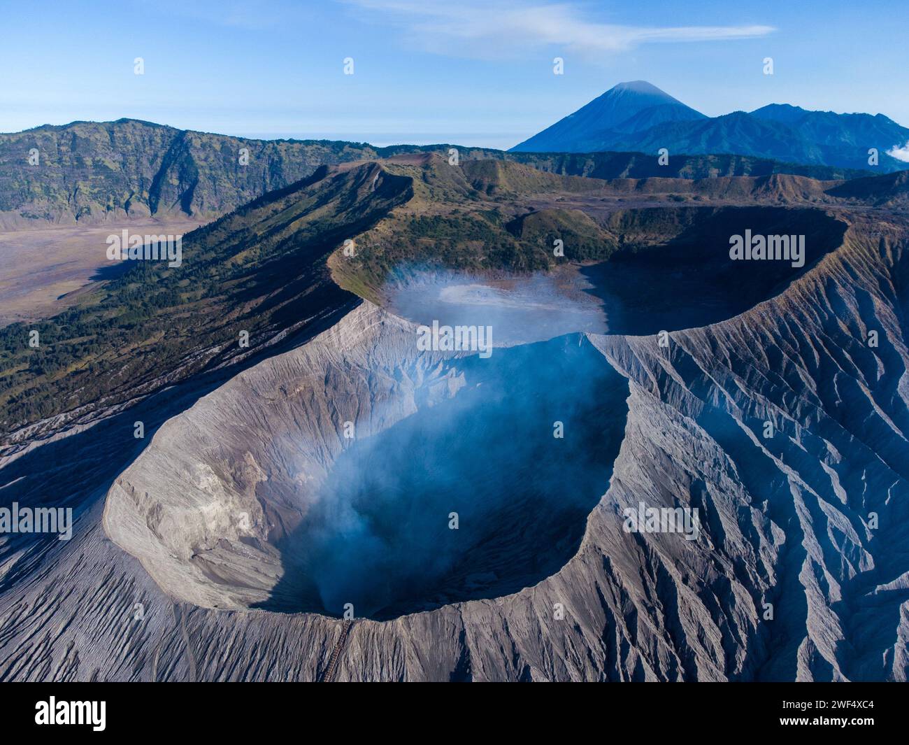 Aerial view of Mt. Bromo Stock Photo - Alamy