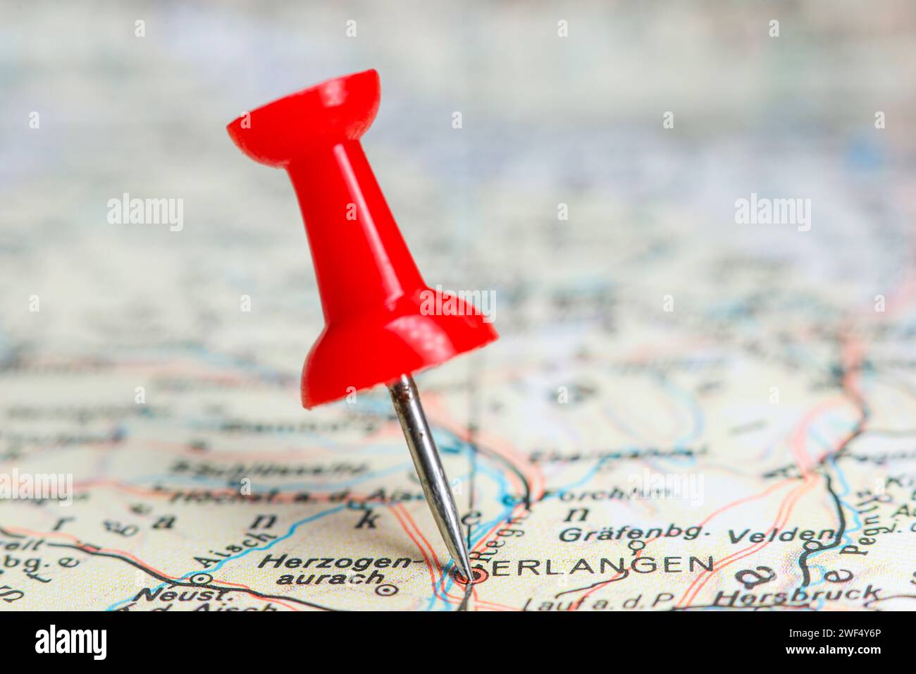 Erlangen map hi-res stock photography and images - Alamy