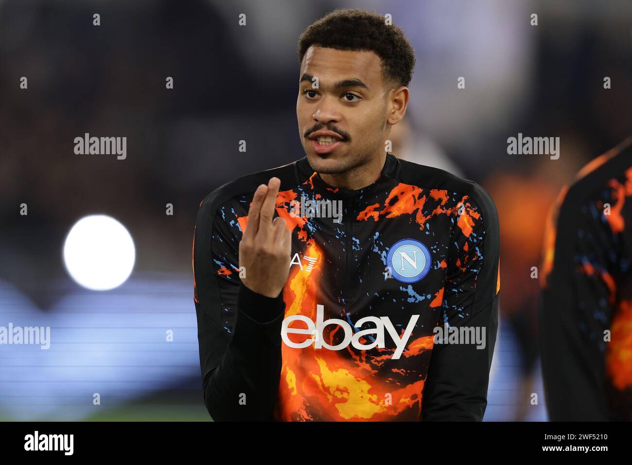 SSC Napoli’s Belgian forward Cyril Ngonge looks during the Serie A ...