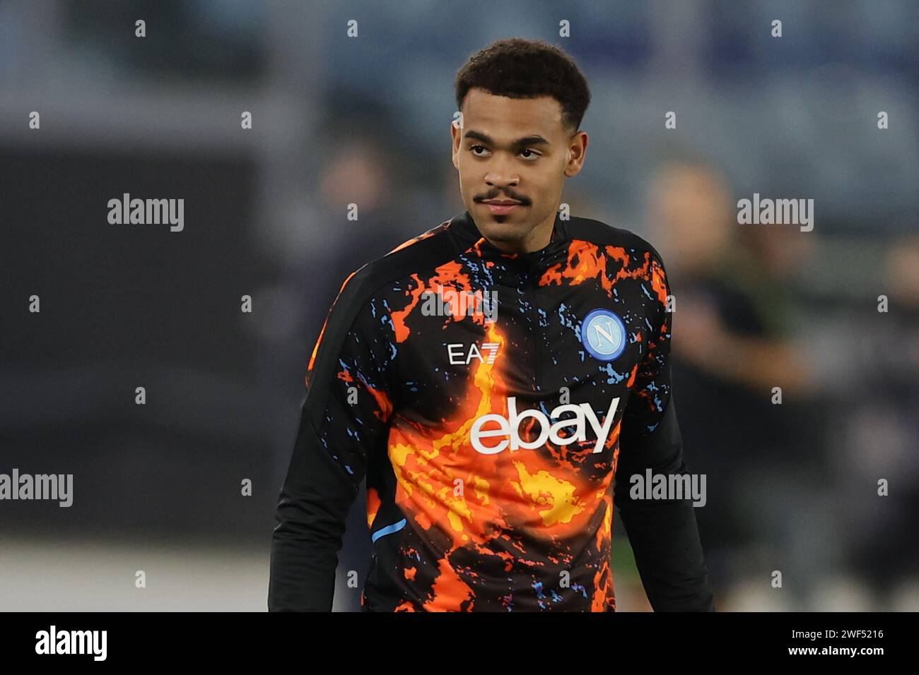 SSC Napoli’s Belgian forward Cyril Ngonge looks during the Serie A ...