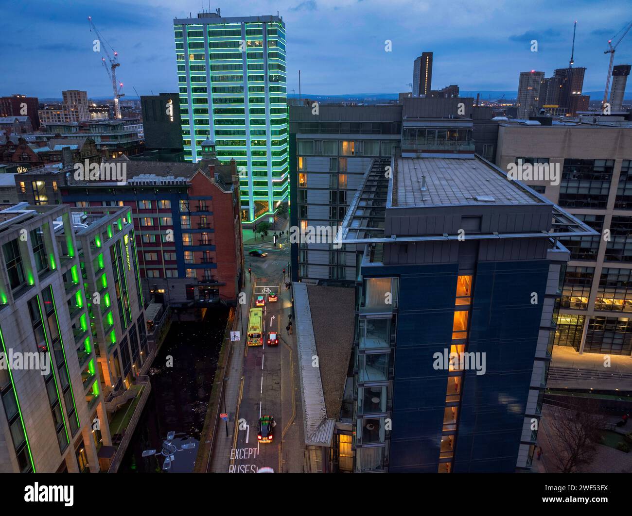 Aerial image of Manchester Piccadilly place and Piccadilly 111 Stock ...