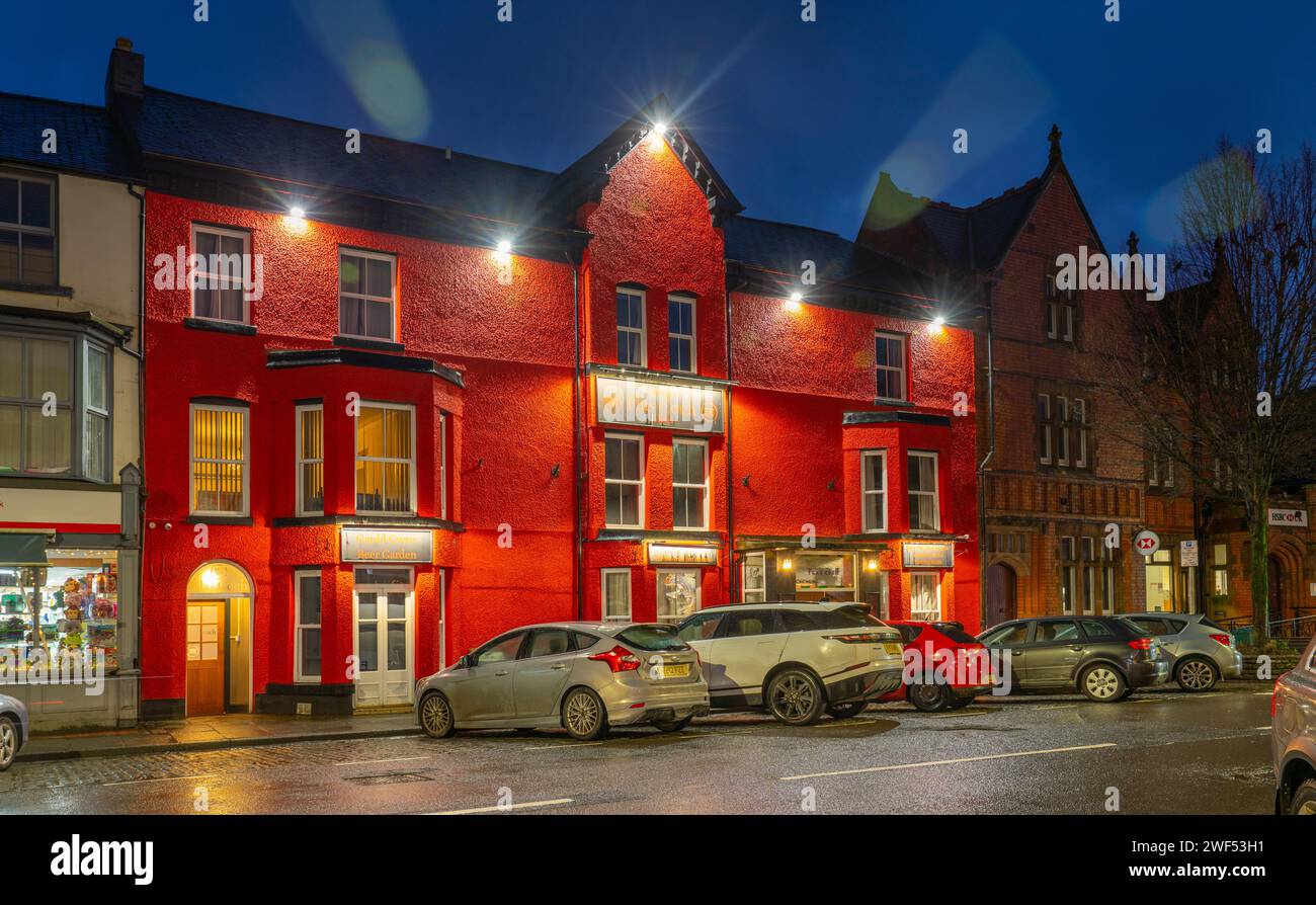 The Plas Coch Hotel, High Street, Bala, Gwynedd, North Wales, in ...