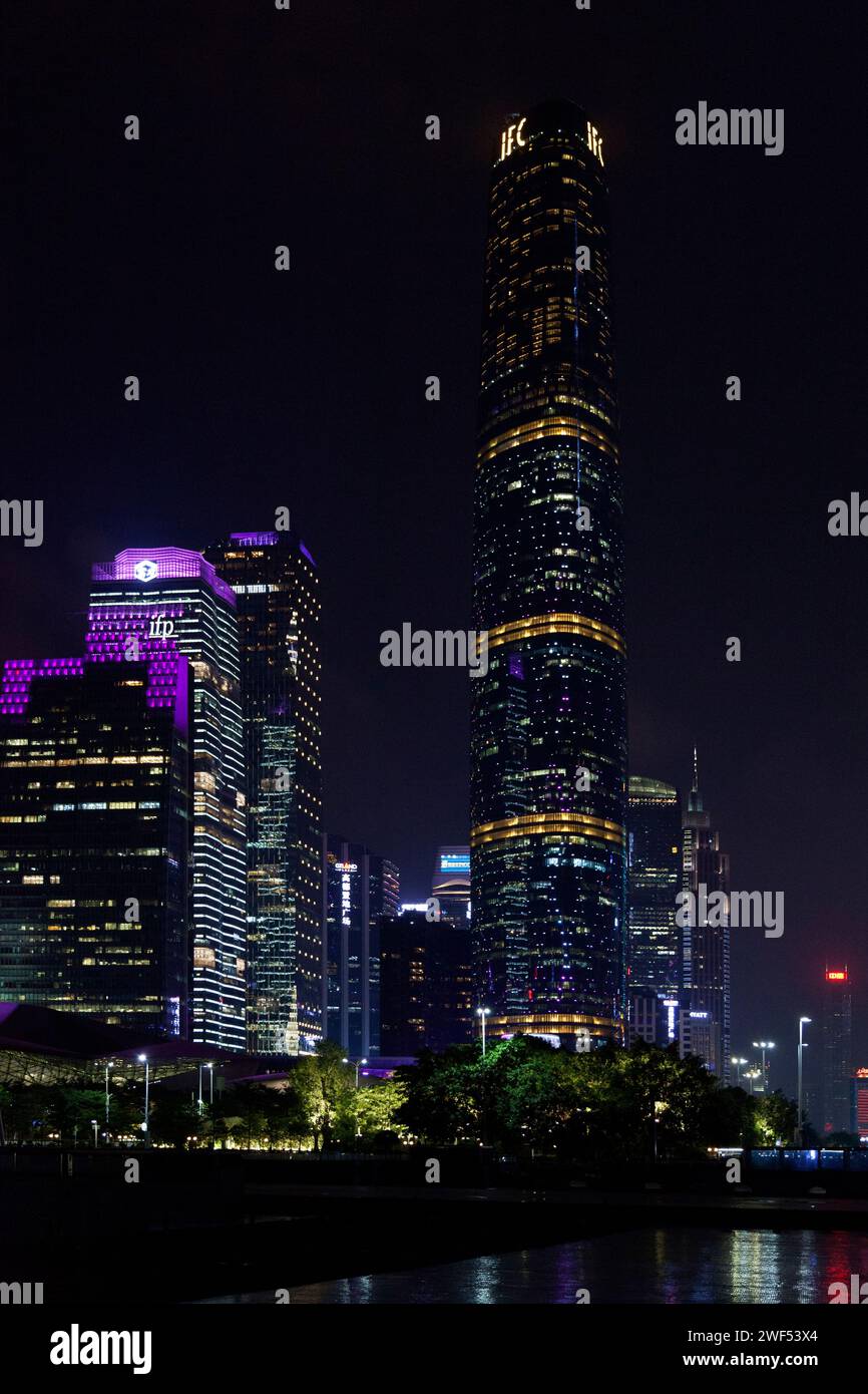 Guangzhou, China - August 15 2018: The Guangzhou International Finance ...