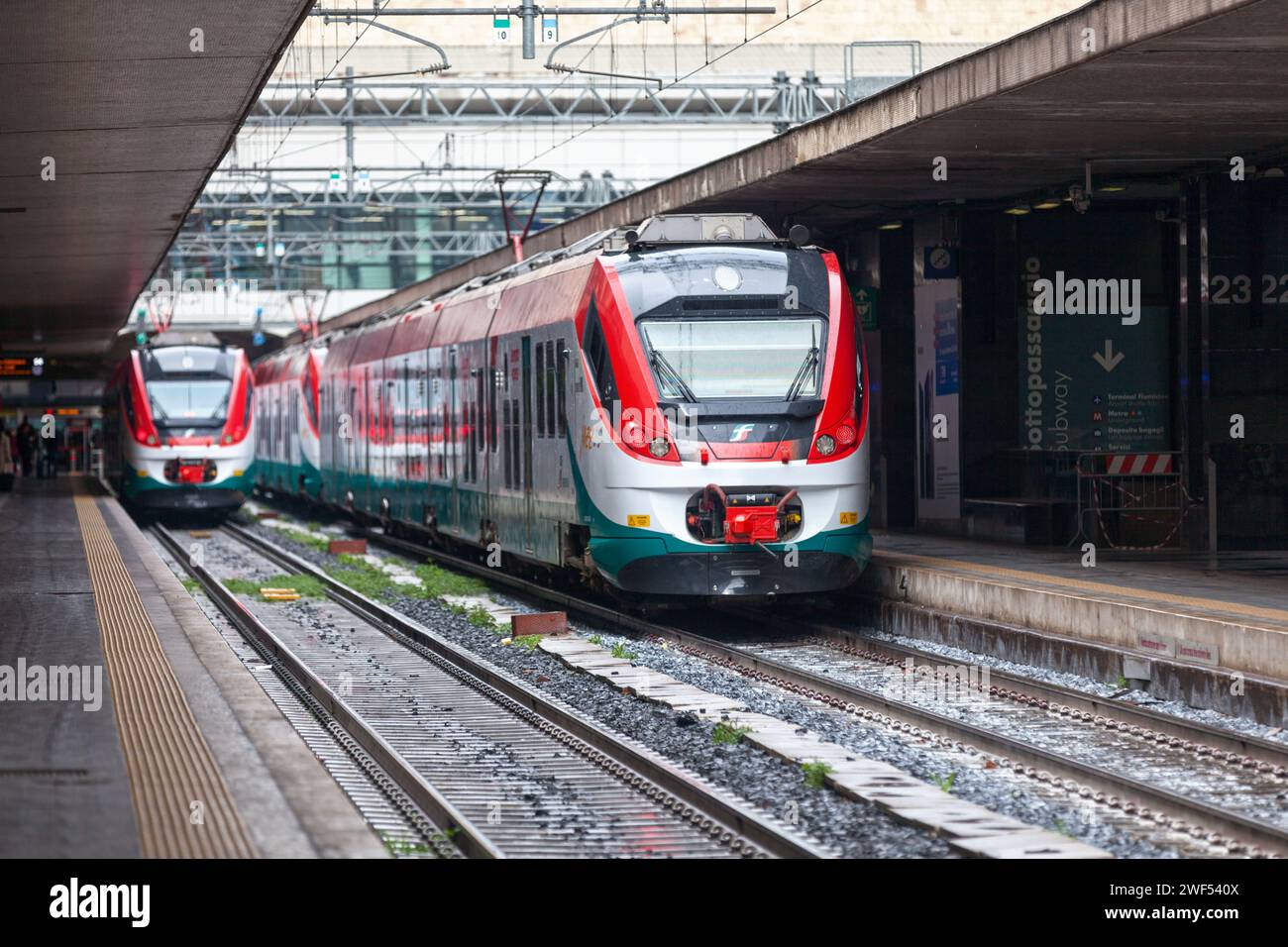 Rome, Italy - March 19 2018: The Leonardo Express is an airport rail ...