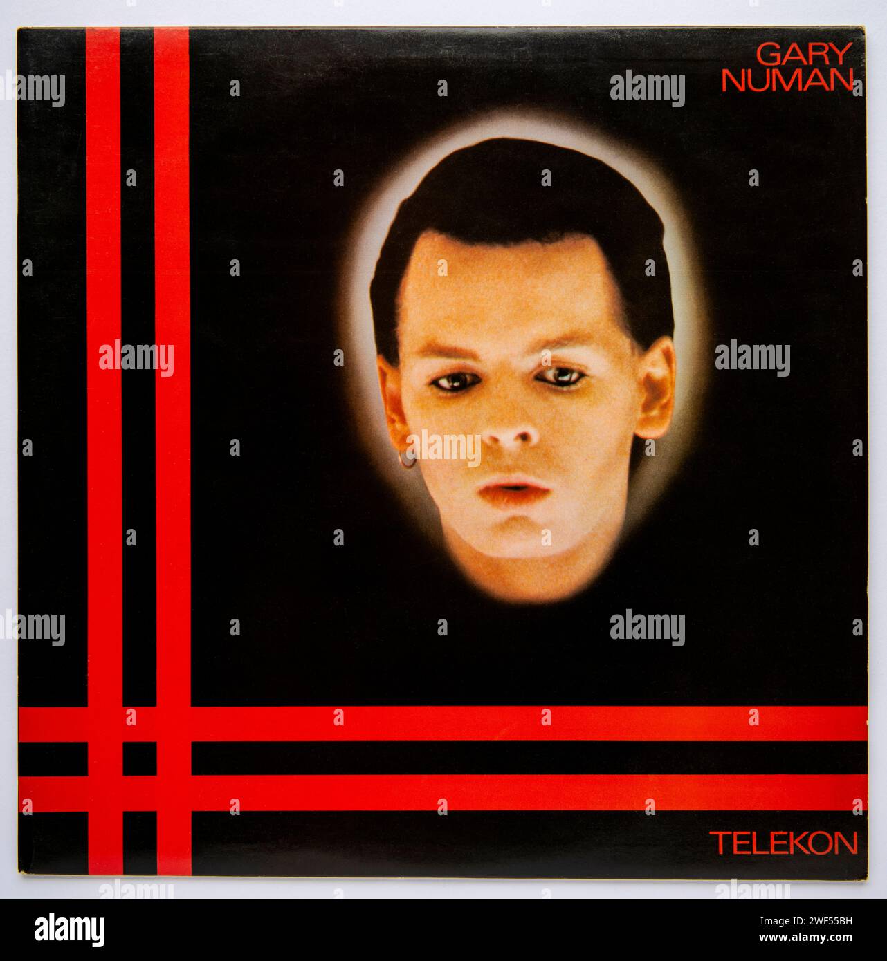 LP cover of Telekon, the second studio album by Gary Numan, which was ...