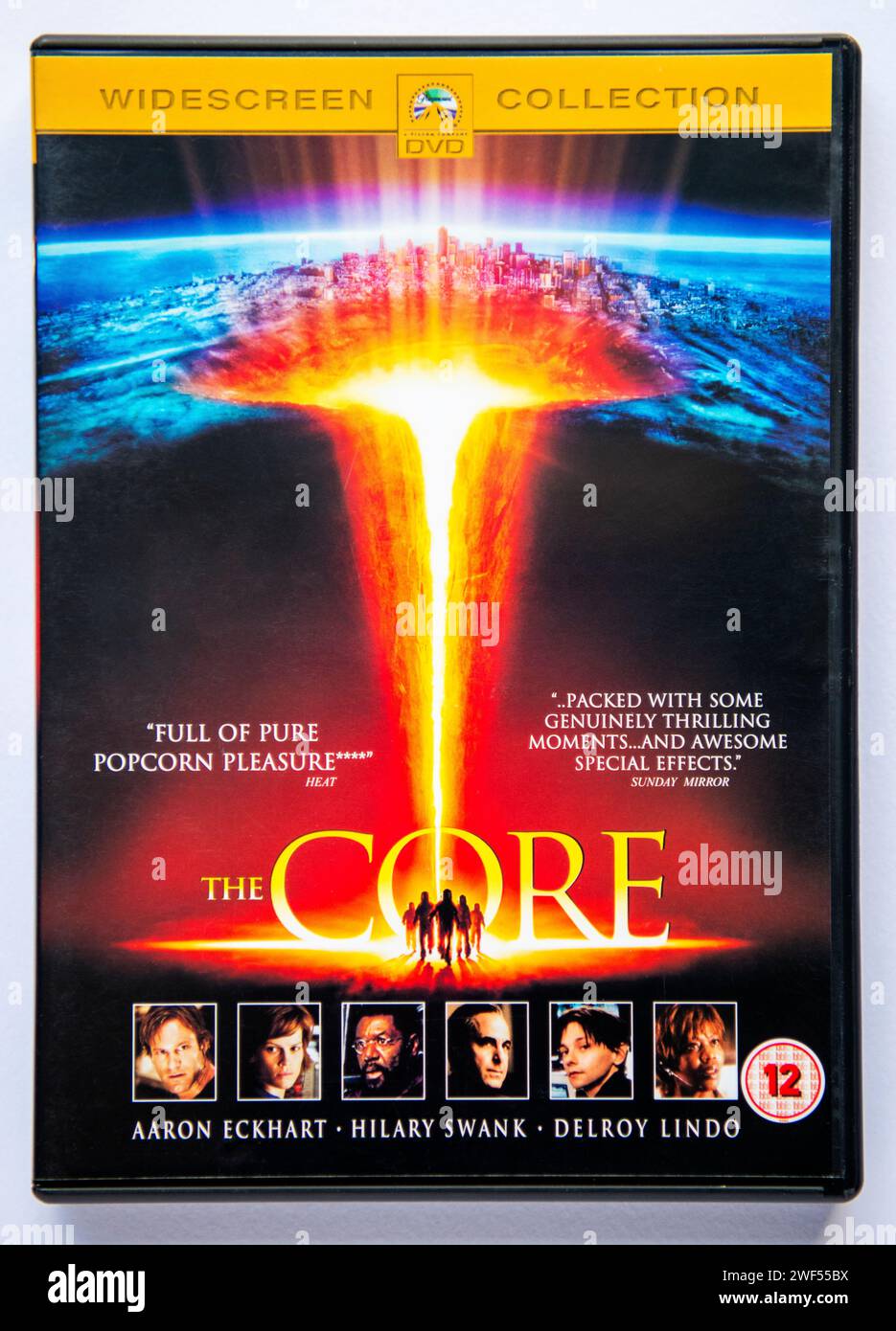 Cover of a DVD copy of The Core, a sci-fi/action film which was ...