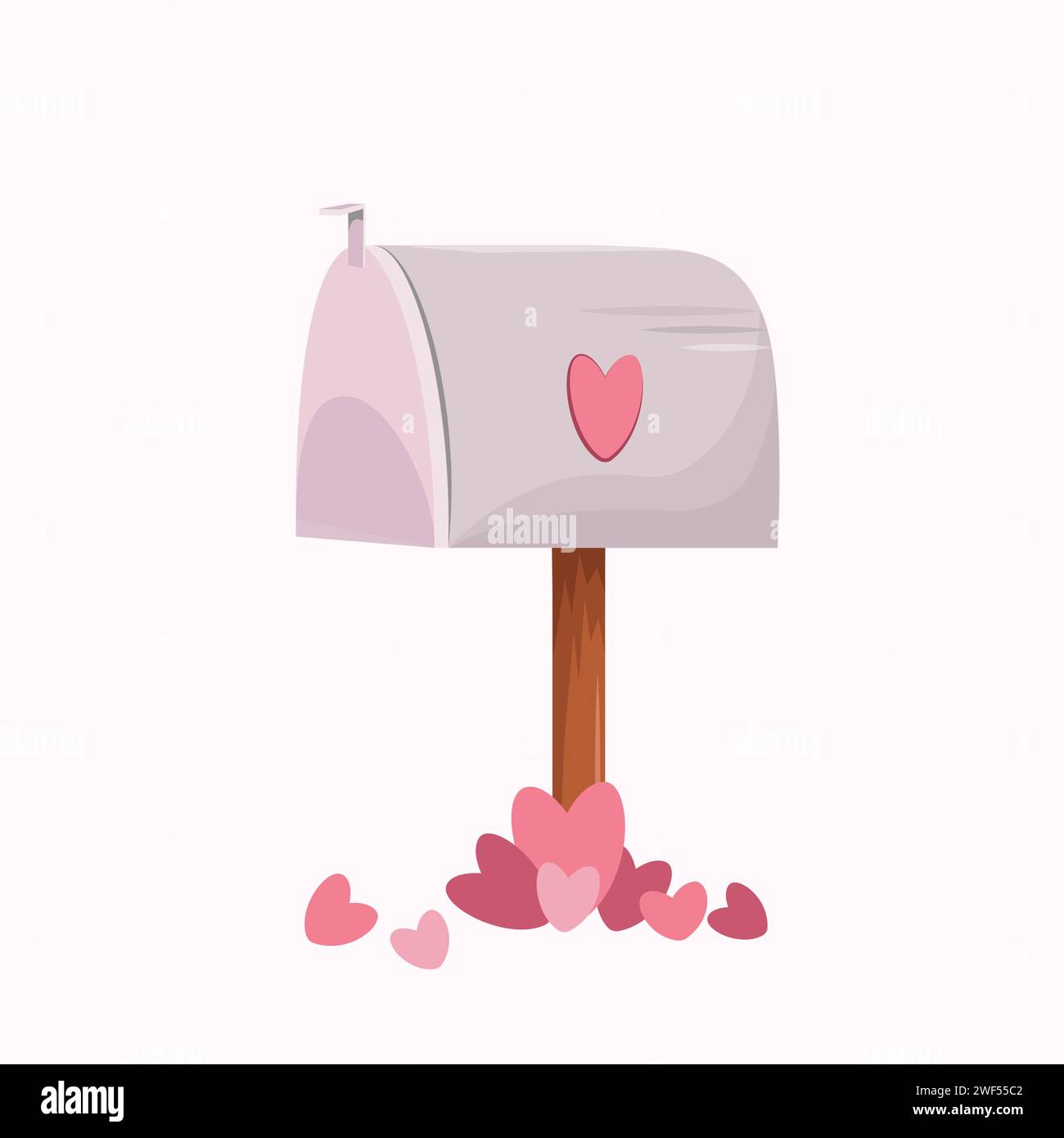 Pink postbox Stock Vector Images - Alamy