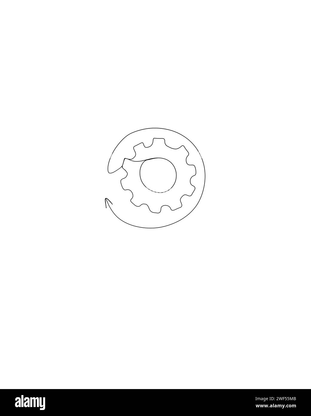 Settings icon. customize sign illustration. mechanical symbol. logo ...