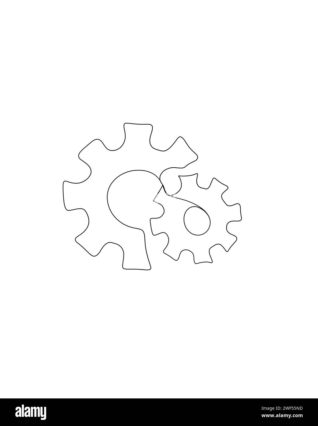 Settings icon. customize sign illustration. mechanical symbol. logo ...