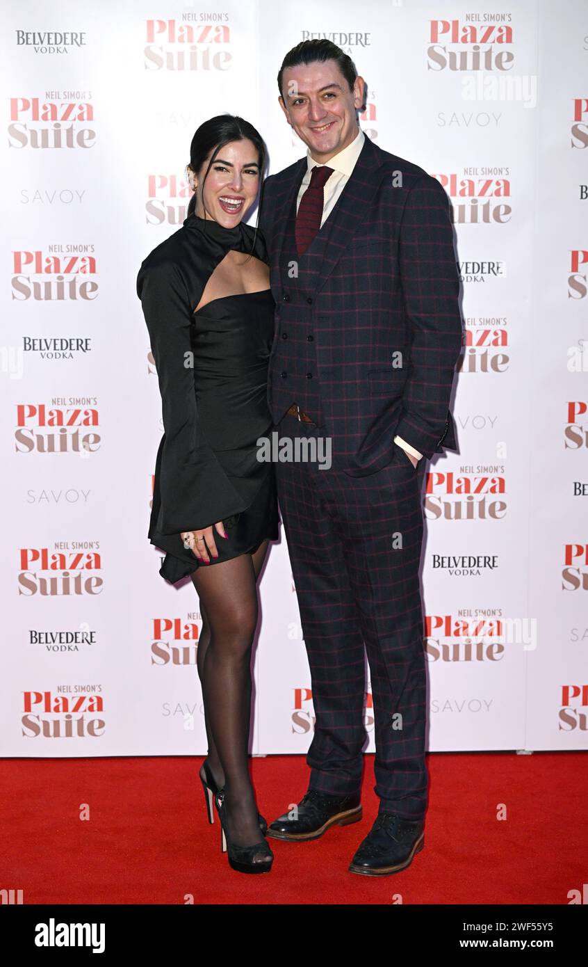 London, UK. January 28th, 2024. Aimie Atkinson and John Dagleish ...