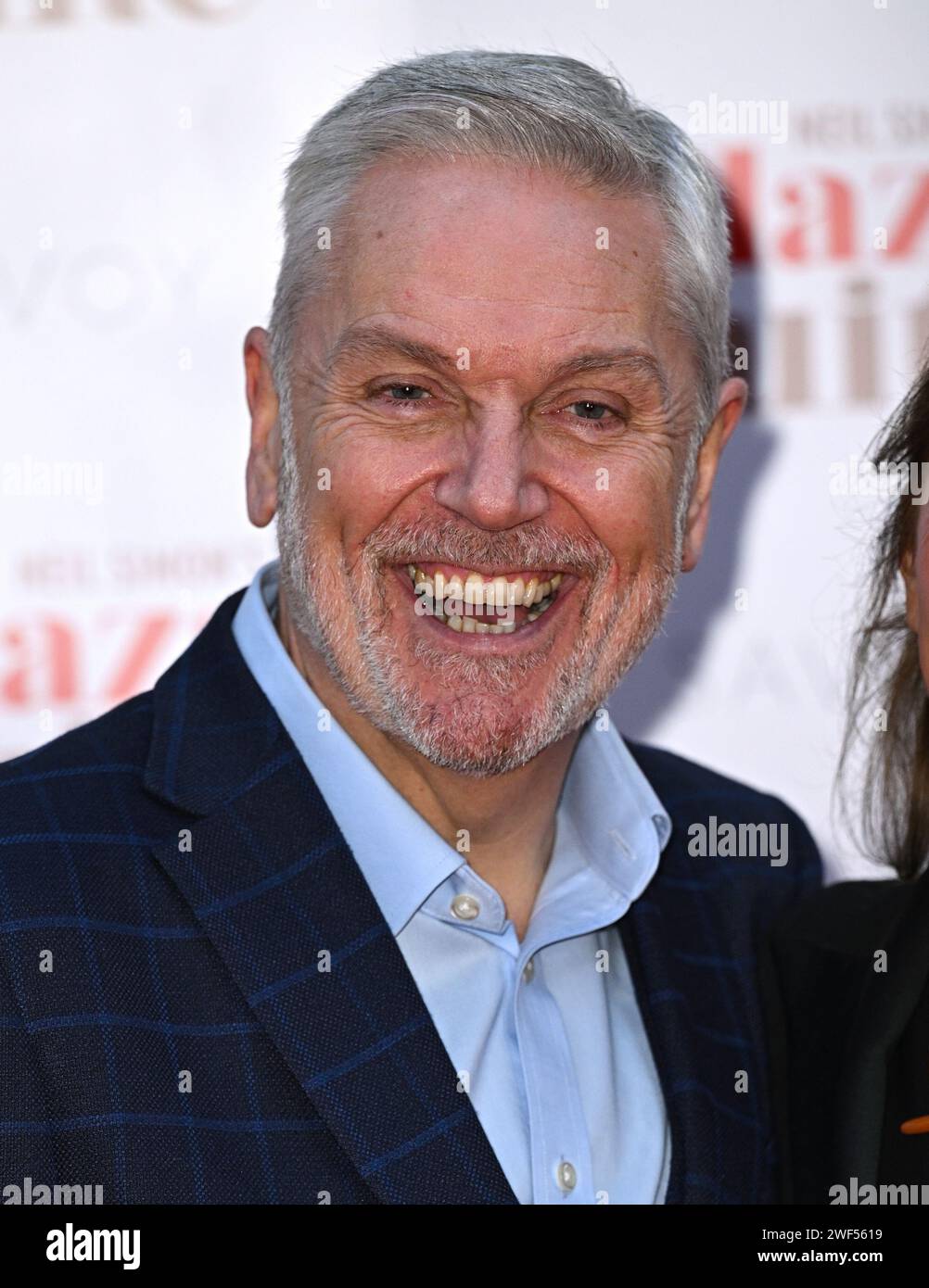 London, UK. January 28th, 2024. Brian Conley arriving at the gala performance of Plaza Suite ...