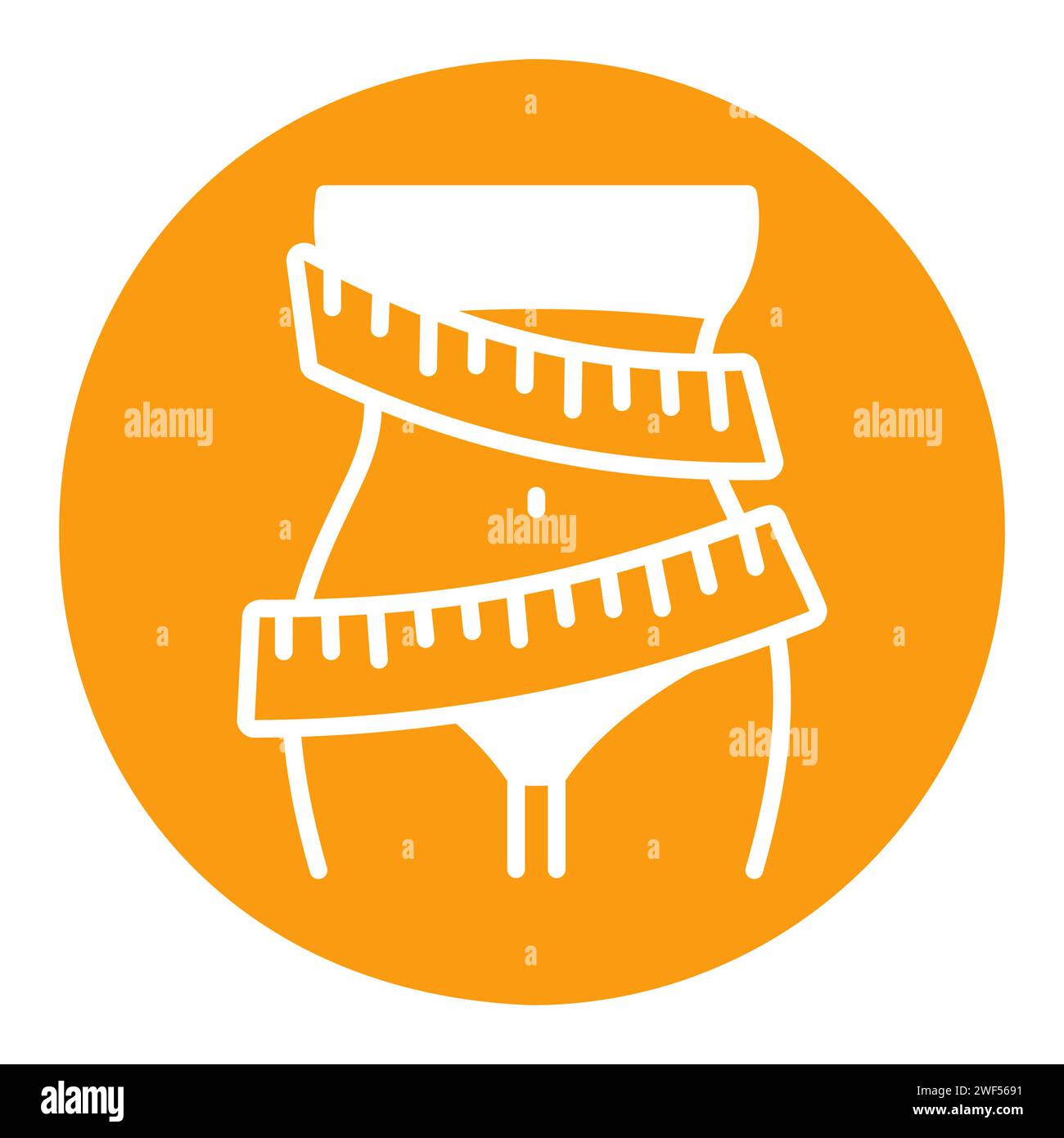 Women tape measure Stock Vector Images - Alamy