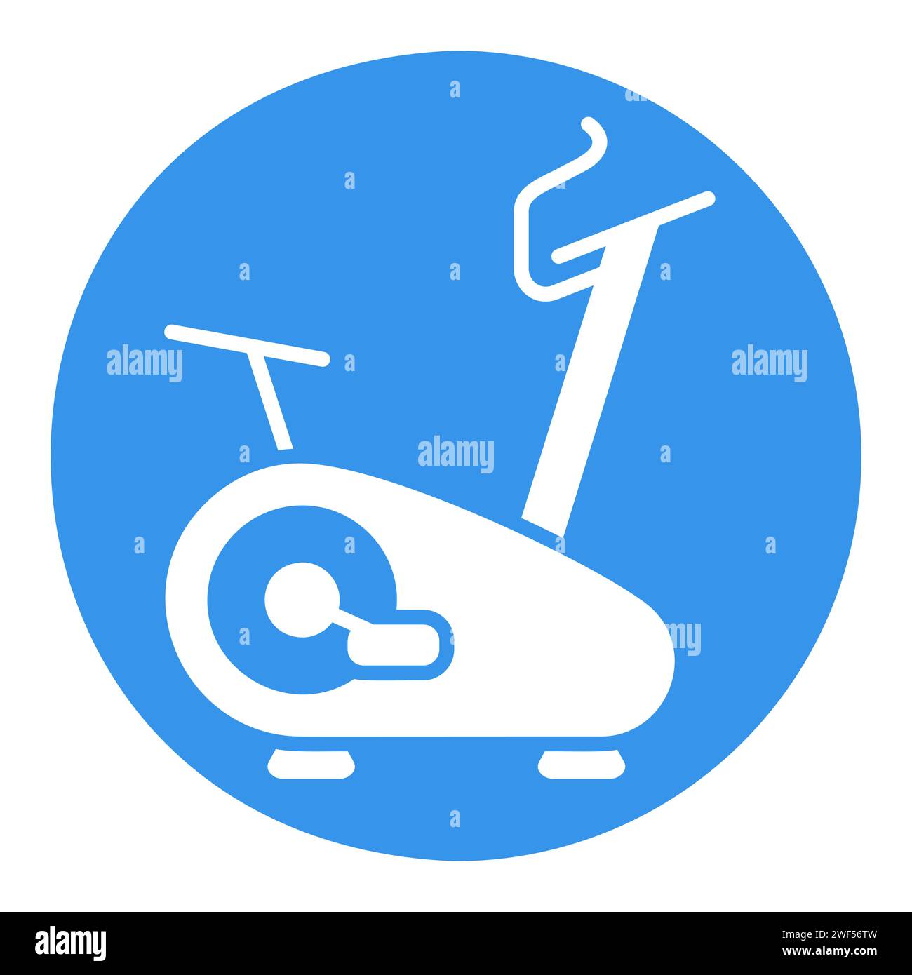 Exercise bike vector solid icon. Graph symbol for fitness and weight ...