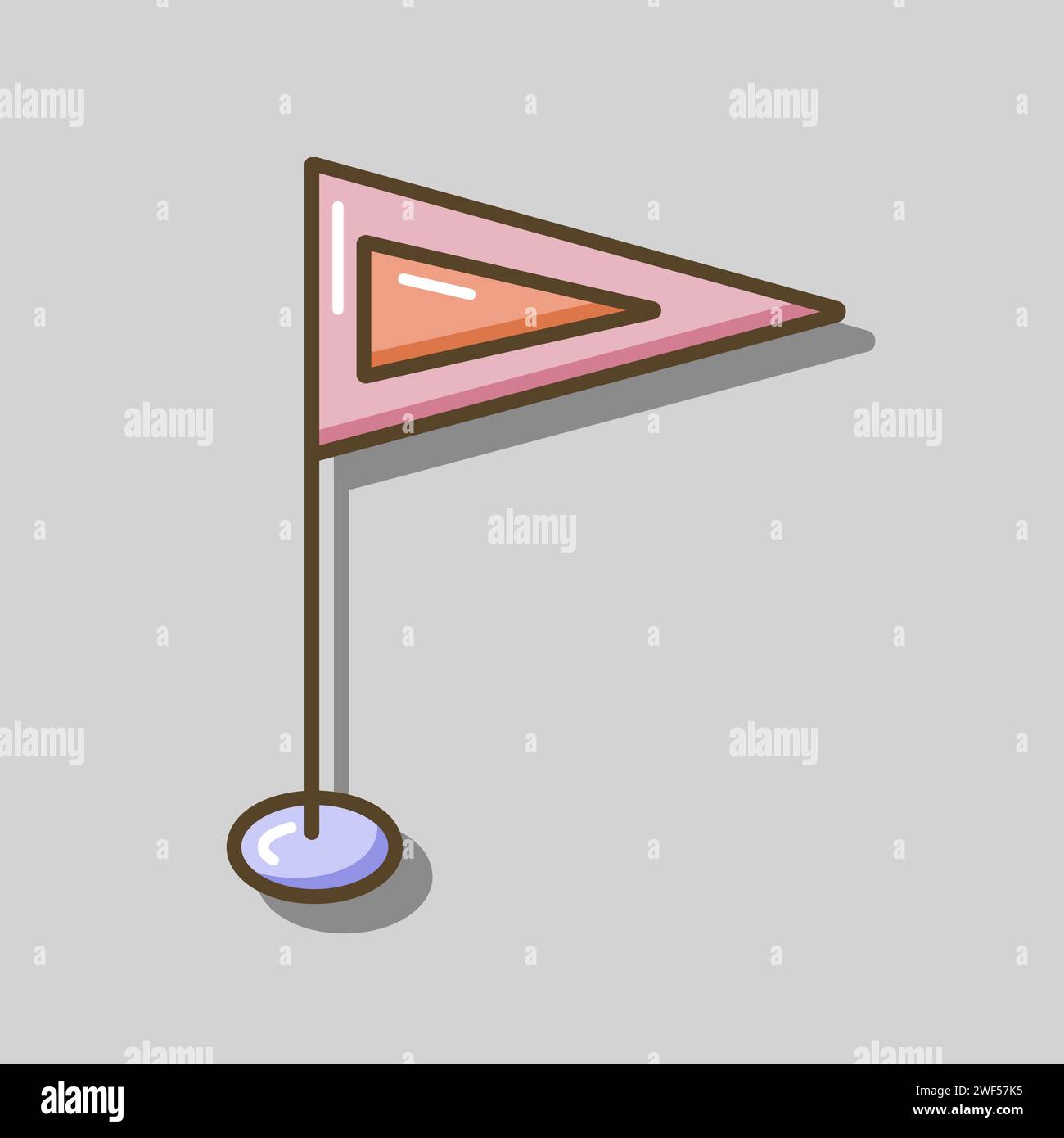 Flag GPS pin vector isolated icon. Navigation sign. Graph symbol for ...