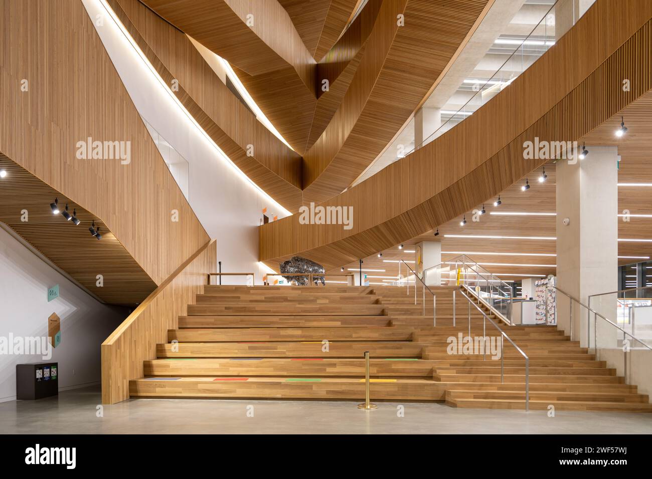 interior architecture, Calgary Public Library, downtown location Stock ...